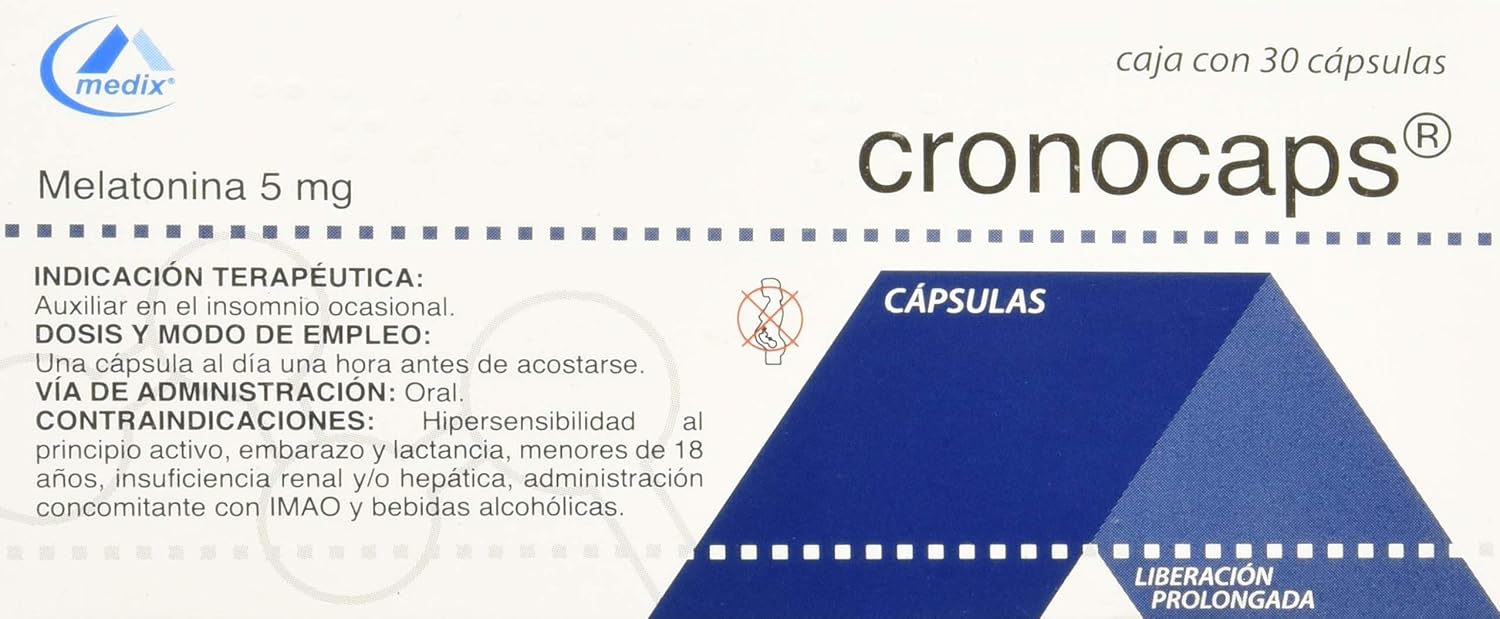Cronocaps Cápsulas, 5 mg, 30 Piezas : Amazon.com.mx: Salud y Cuidado ...
