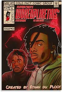 Amazon.com: Saootue Playboi Poster Carti Poster Canvas Art Poster And ...