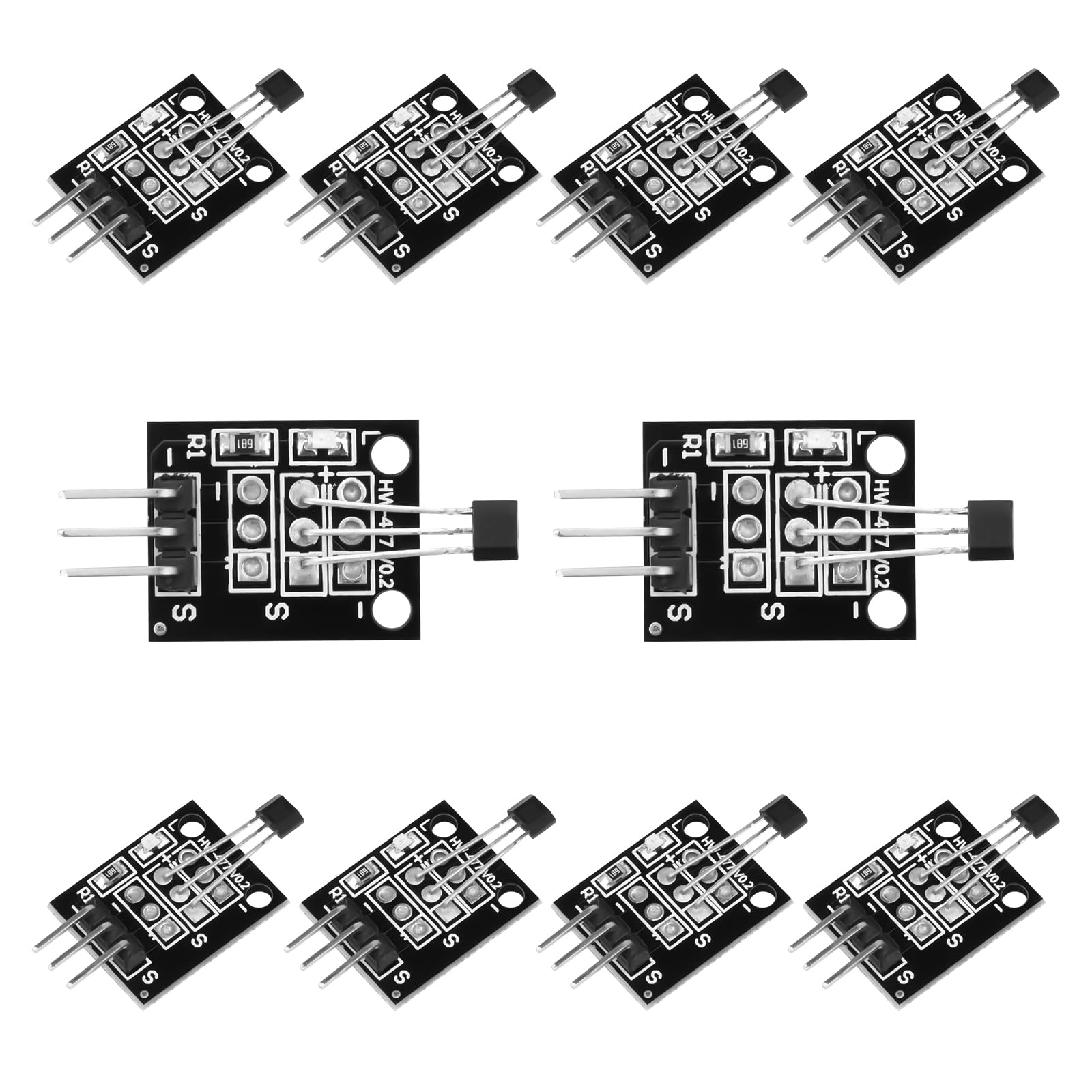 Snapklik.com : FORIOT 10Pcs DC 3.3V-5V KY-003 Hall Effect Sensor Module ...