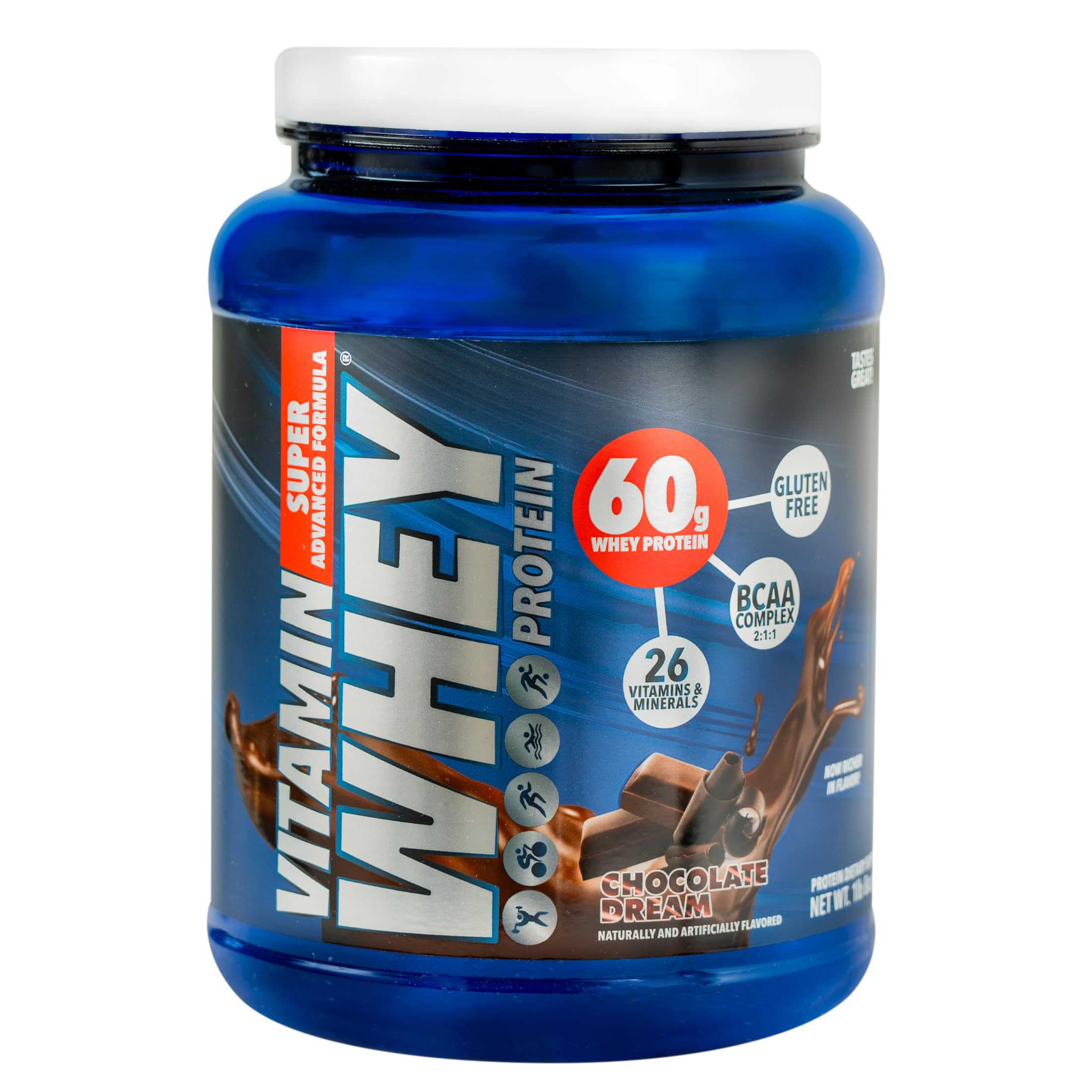 Amazon.com: Vitamin Whey - Premium Whey Protein Powder, Chocolate Dream ...