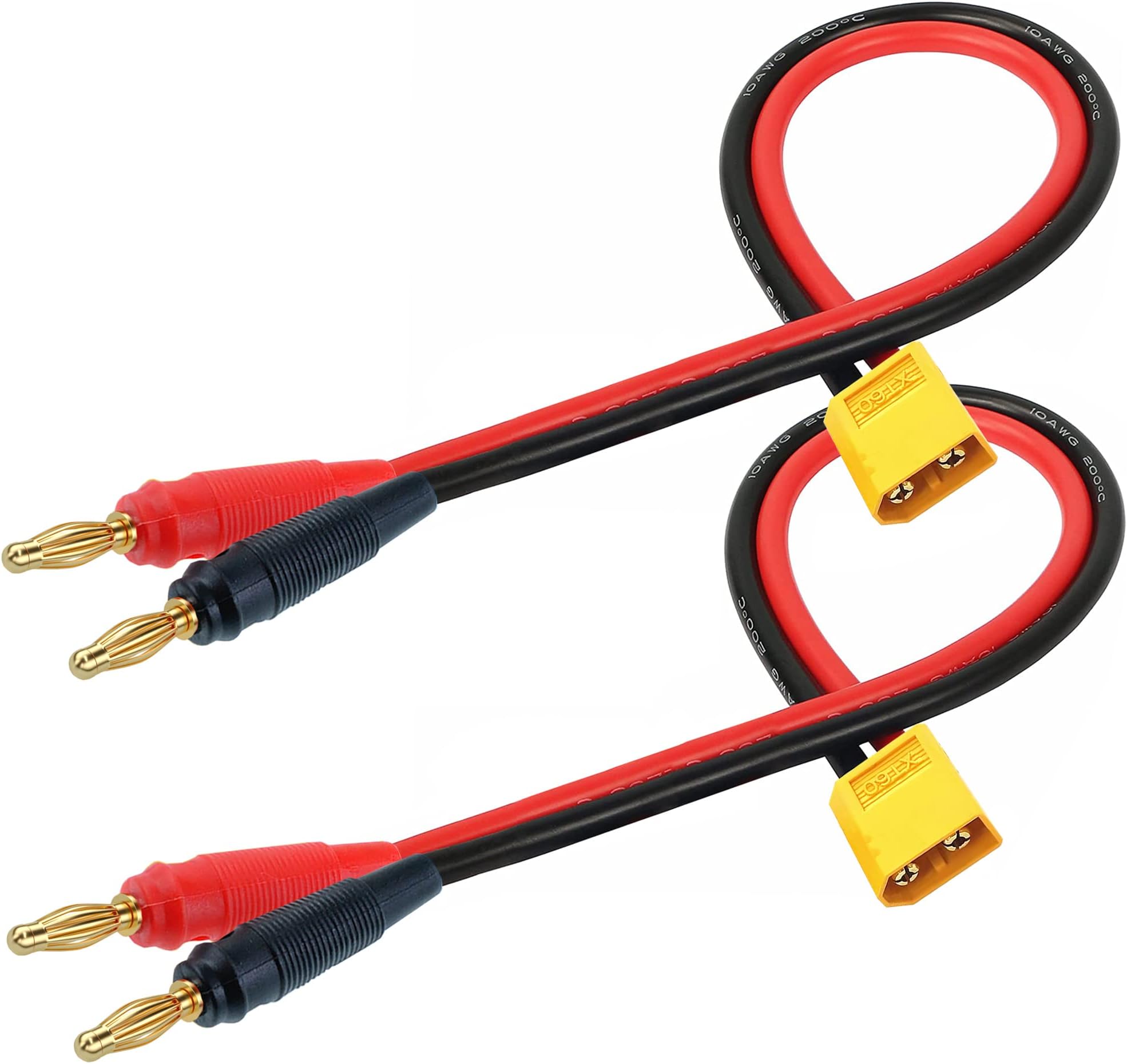 Amazon.com: QOFOWIN XT60 Connector Adapter Plug, XT60 Male Plug to 4mm ...