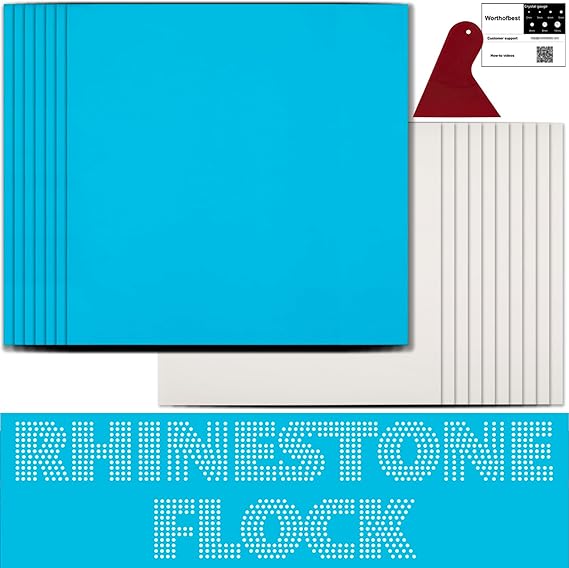 Amazon.com: Rhinestone Flock Sticky Template Material for Hotfix ...