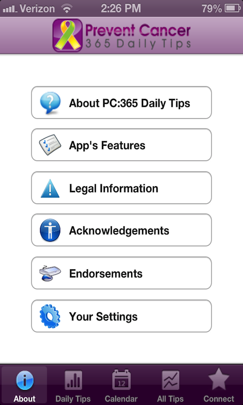 Prevent Cancer:365 Daily Tips - App on Amazon Appstore