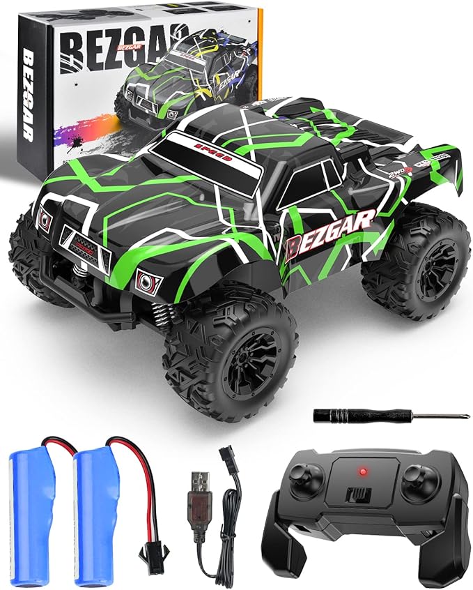 Amazon.com: BEZGAR TS201 RC Cars-1:20 Remote Control Cars - 2WD,15 Km/h ...