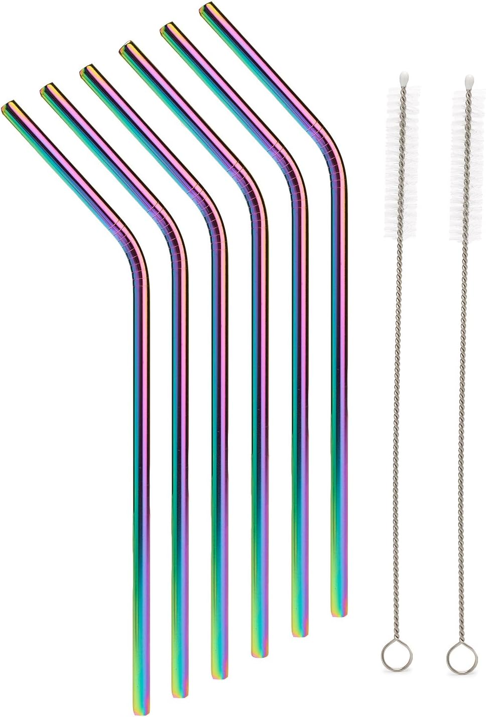 Amazon.com: 4 Bend Stainless Steel Straws Extra LONG fits 30 oz & 20 oz ...