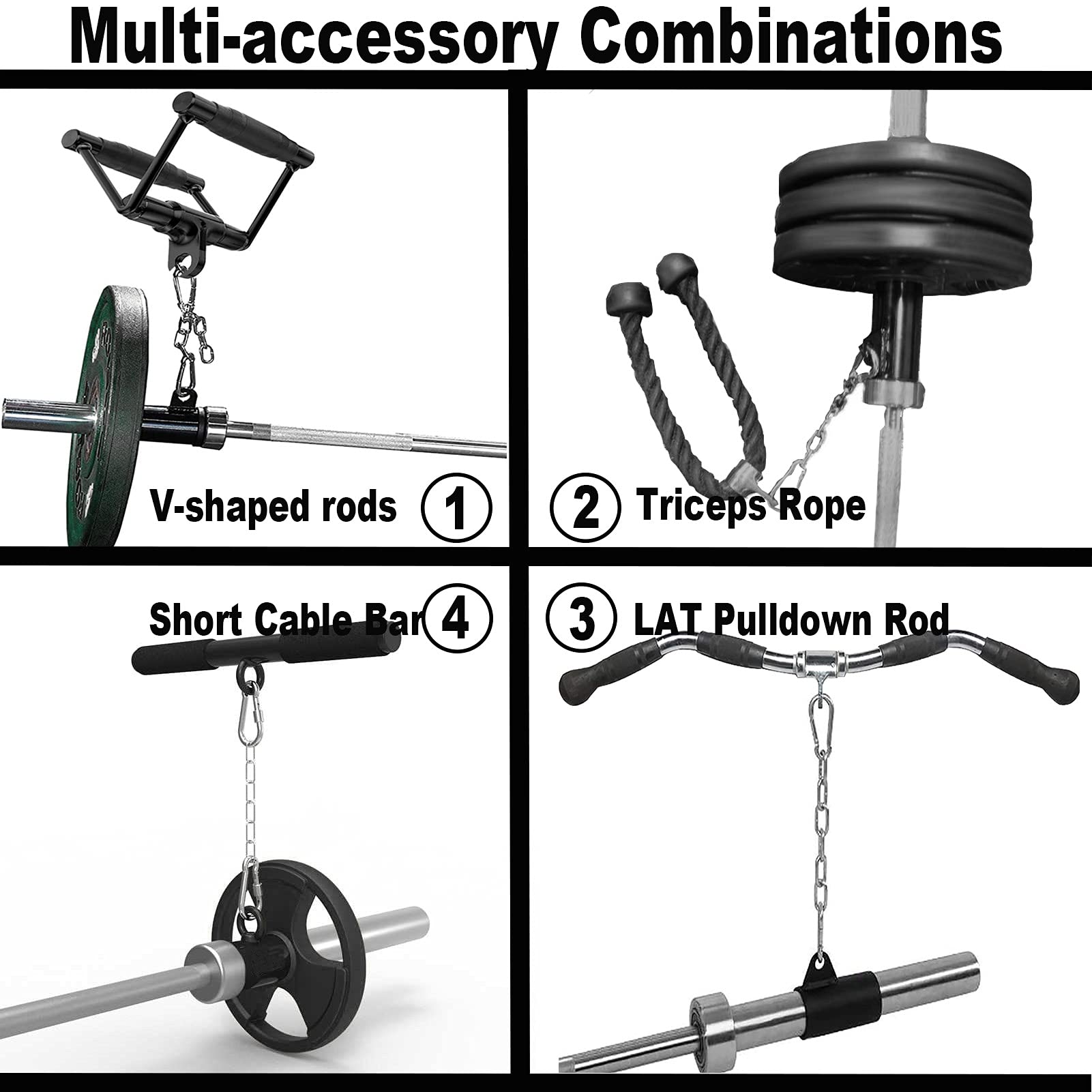 Buy T-bar Row Platform with Chain Full 360° Swivel Eyelet Landmine ...