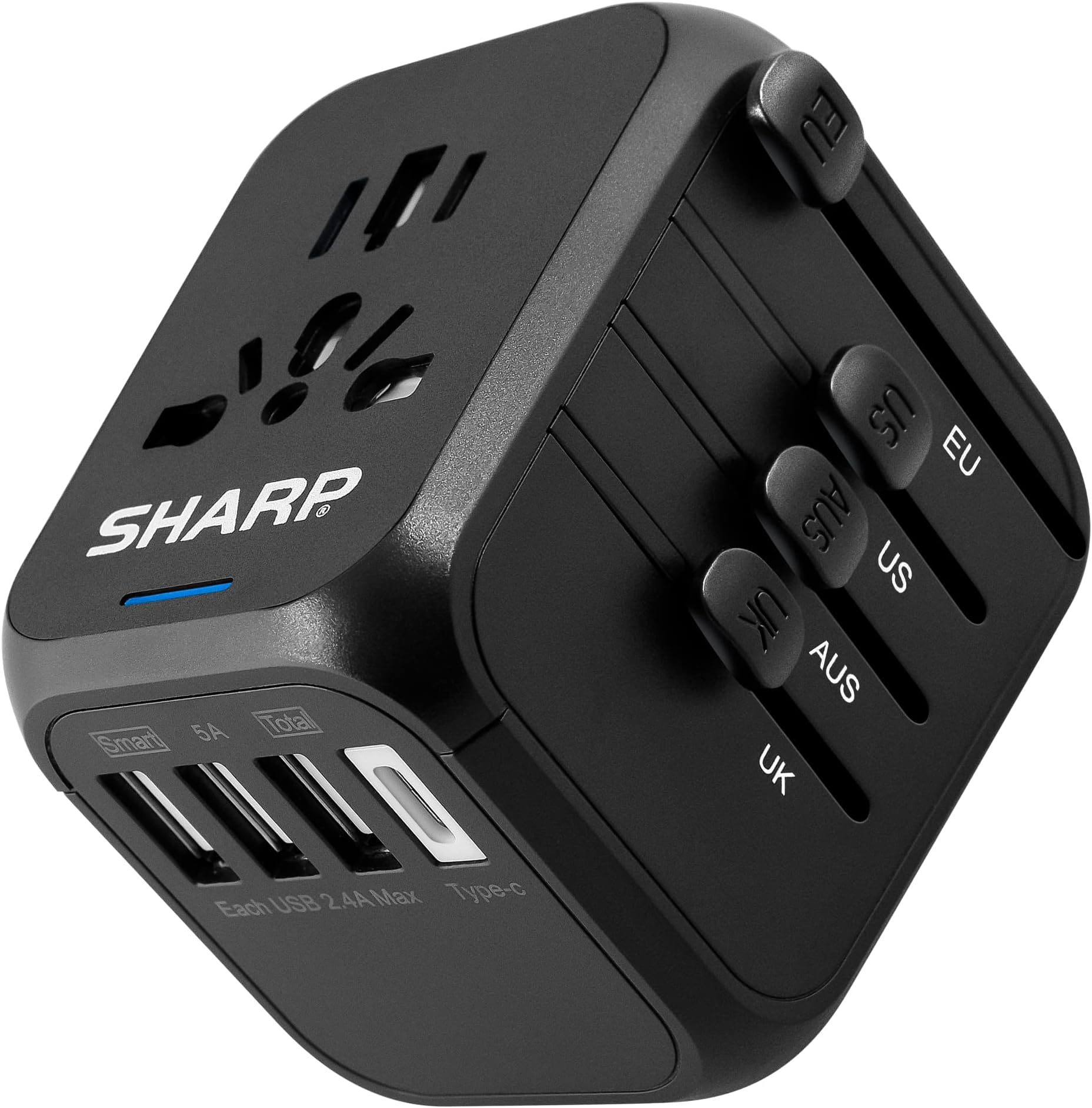 Amazon.com: SHARP Universal Travel Adapter International Wall Charger ...