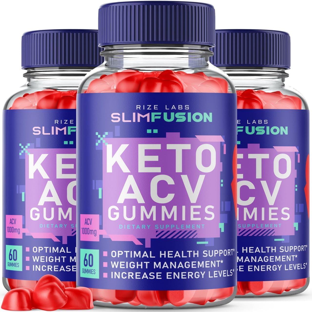 Amazon.com: (3 Pack) Slim Fusion ACV Keto Gummies - Slim Fusion Keto ...