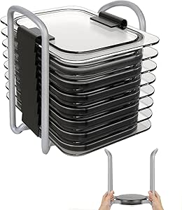 Amazon.com: Yobonlab Adjustable Lids Organizer for Rubbermaid ...