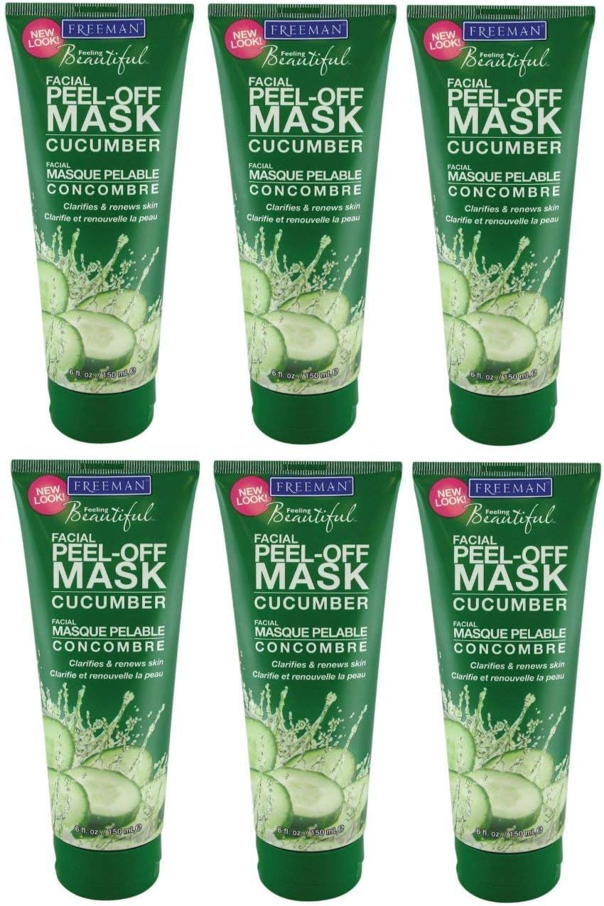 Amazon.com : Feeling Beautiful Freeman Cucumber Peel-Off Gel Mask,6 Fl ...