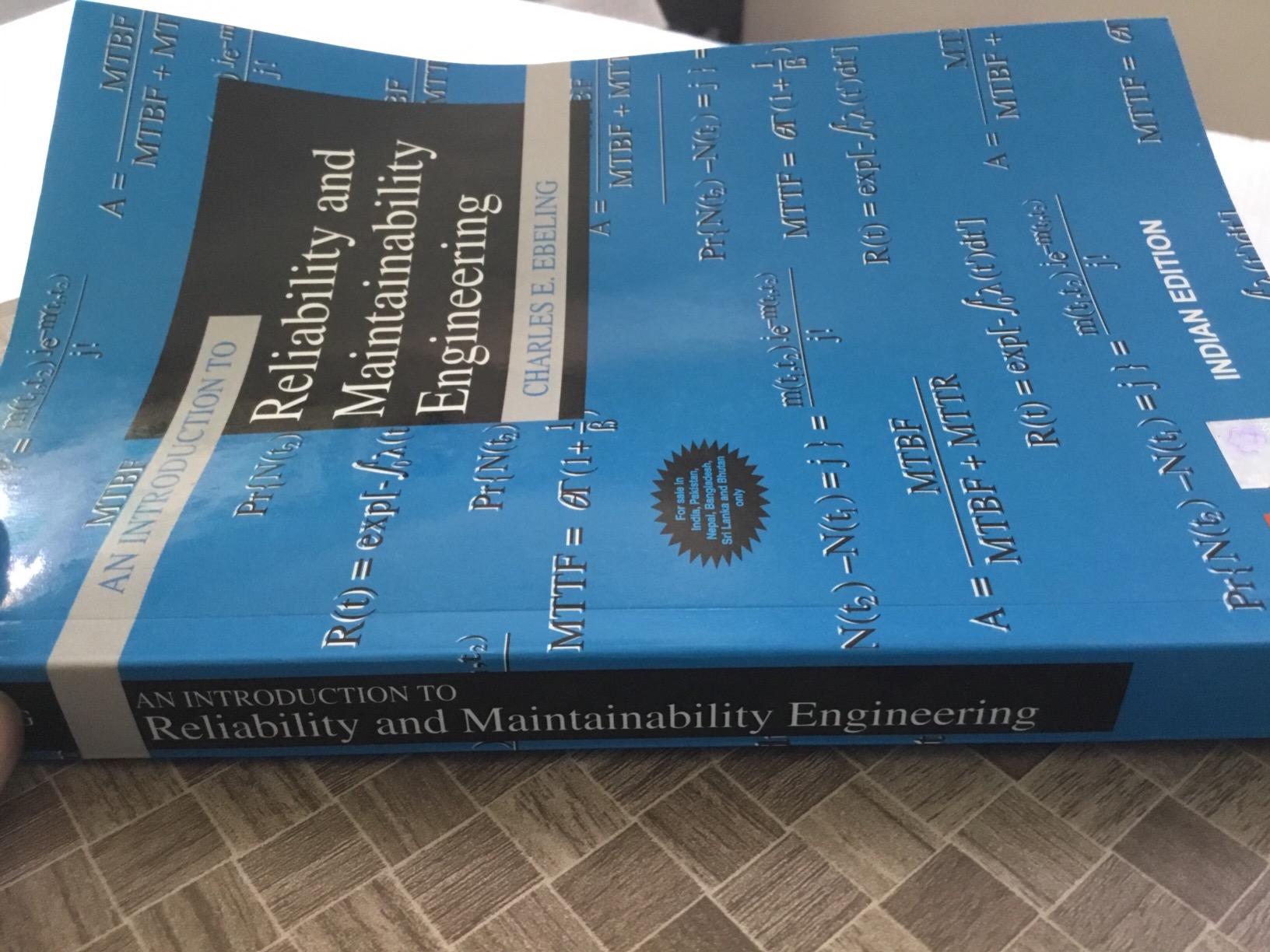 Buy An Introduction To Reliability And Maintainability Engineering (Pb ...