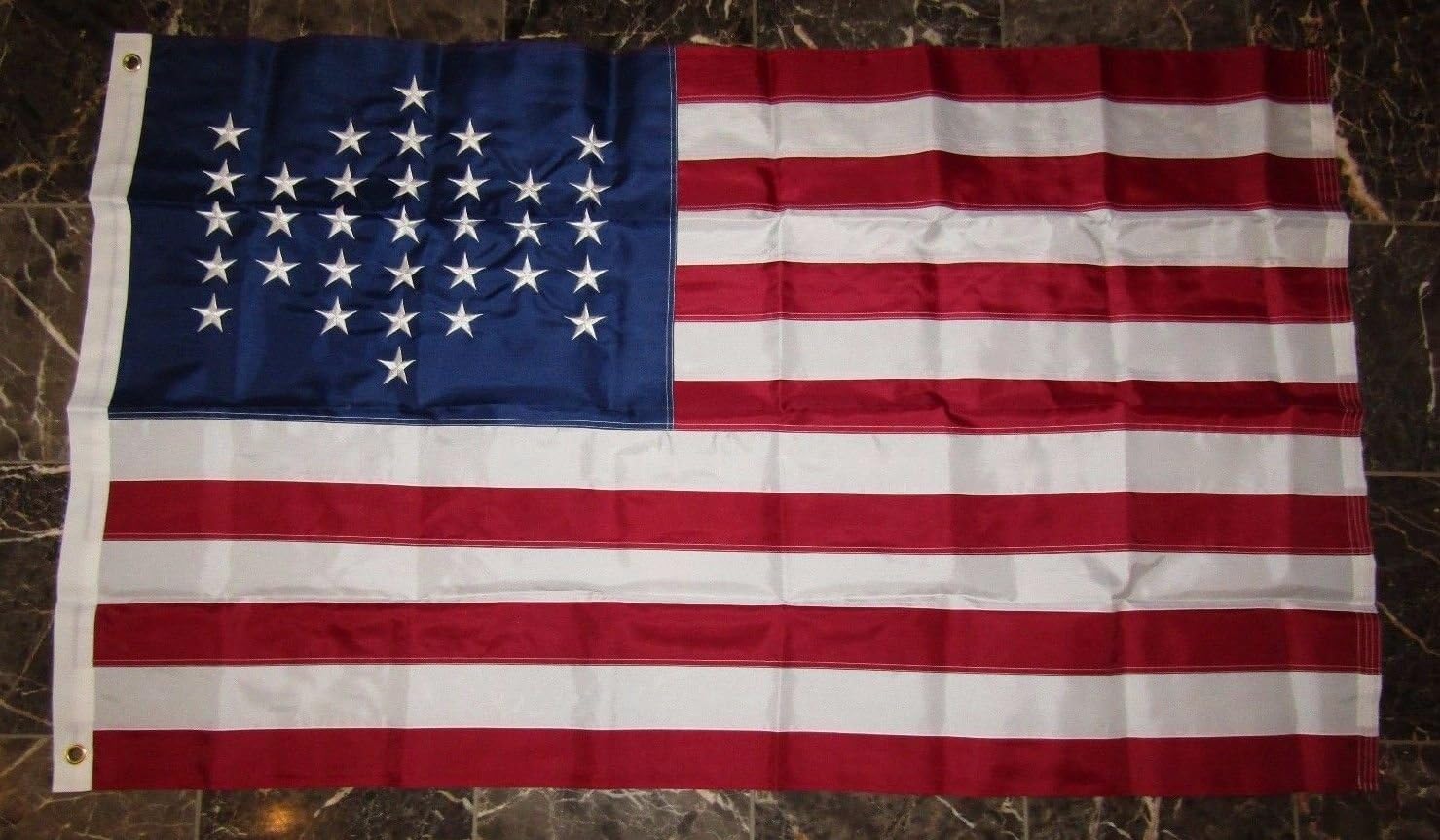 Amazon.com : AES 3x5 Embroidered Ft Sumter 33 Star 220D Sewn Nylon Flag ...