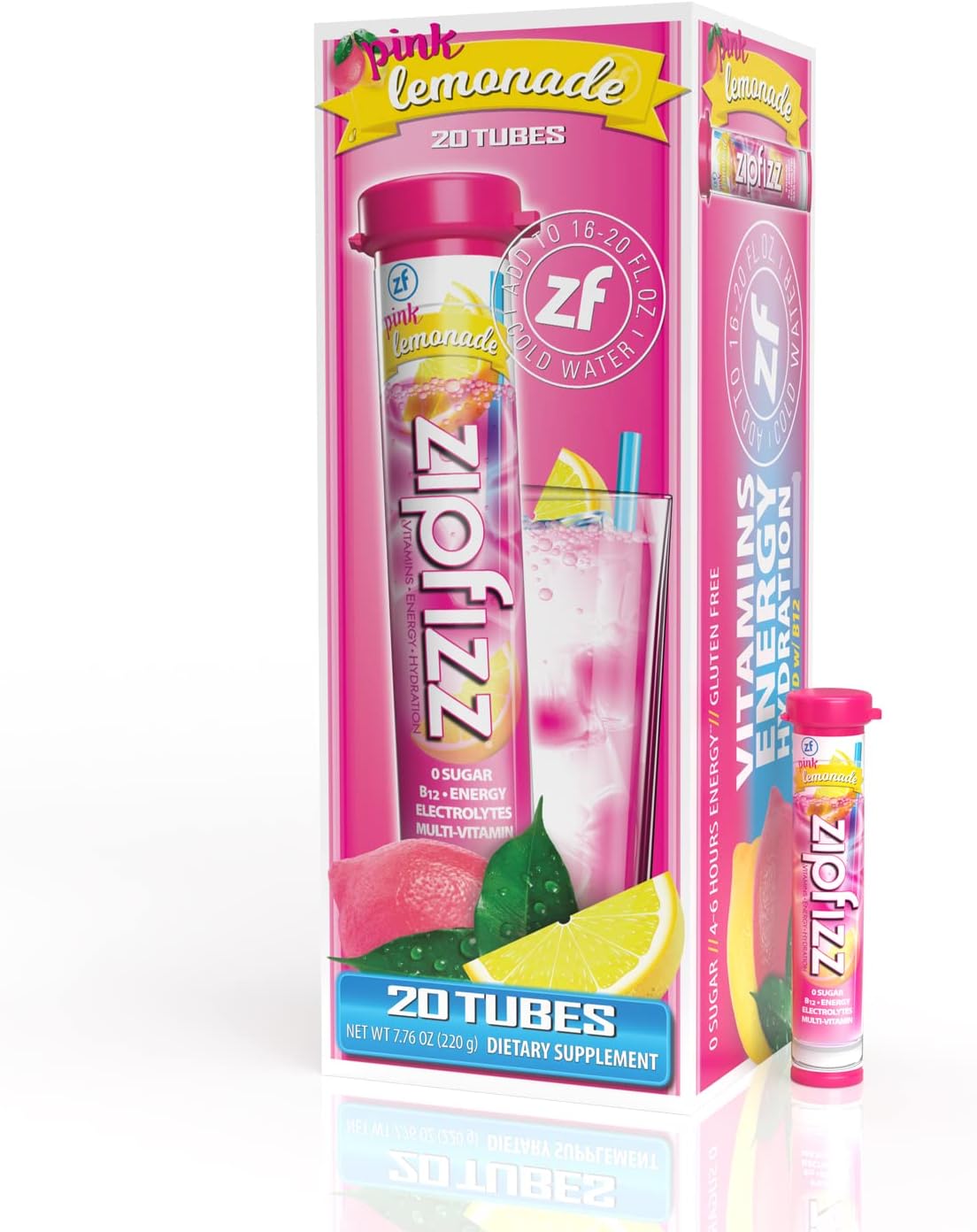 Amazon.com : Zipfizz Healthy Energy Drink Mix, Grape, 20 Count(Pack of ...