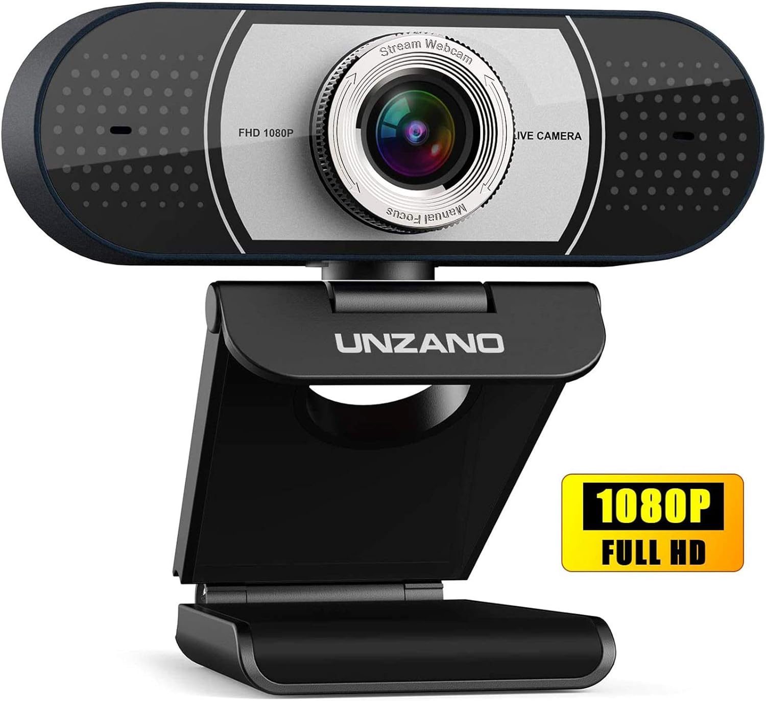 Unzano Webcam with Microphone for Desktop, Full HD 1080p USB Computer ...