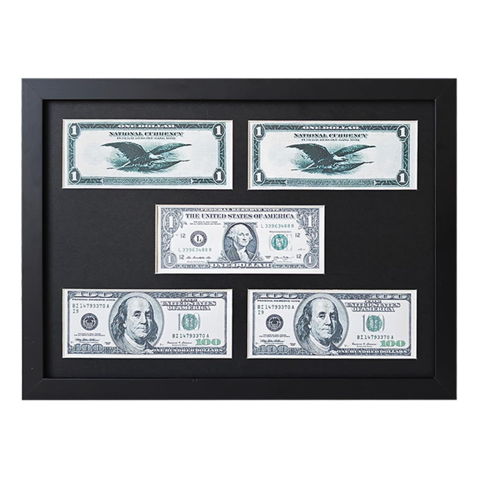 Amazon.com - WLFUJIN Multi Picture Frame,5 Dollar Bill Frame,Dollar ...