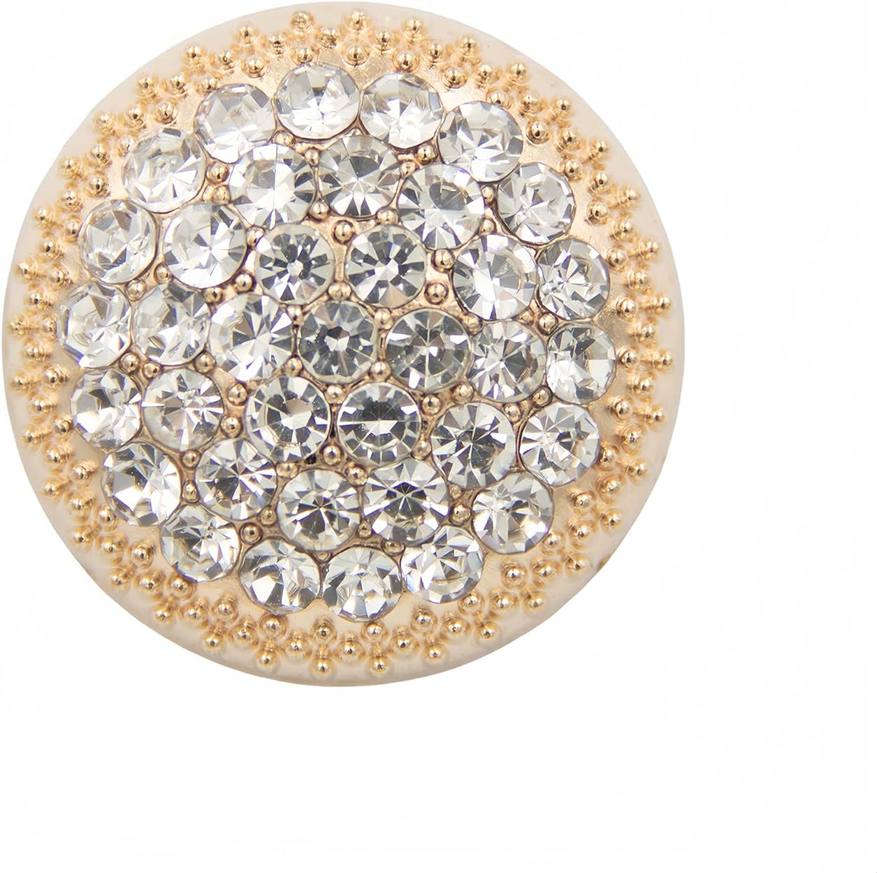 Amazon.com: 5pcs Round Metal Rhinestone Buttons - Luxury Fashion Decor ...