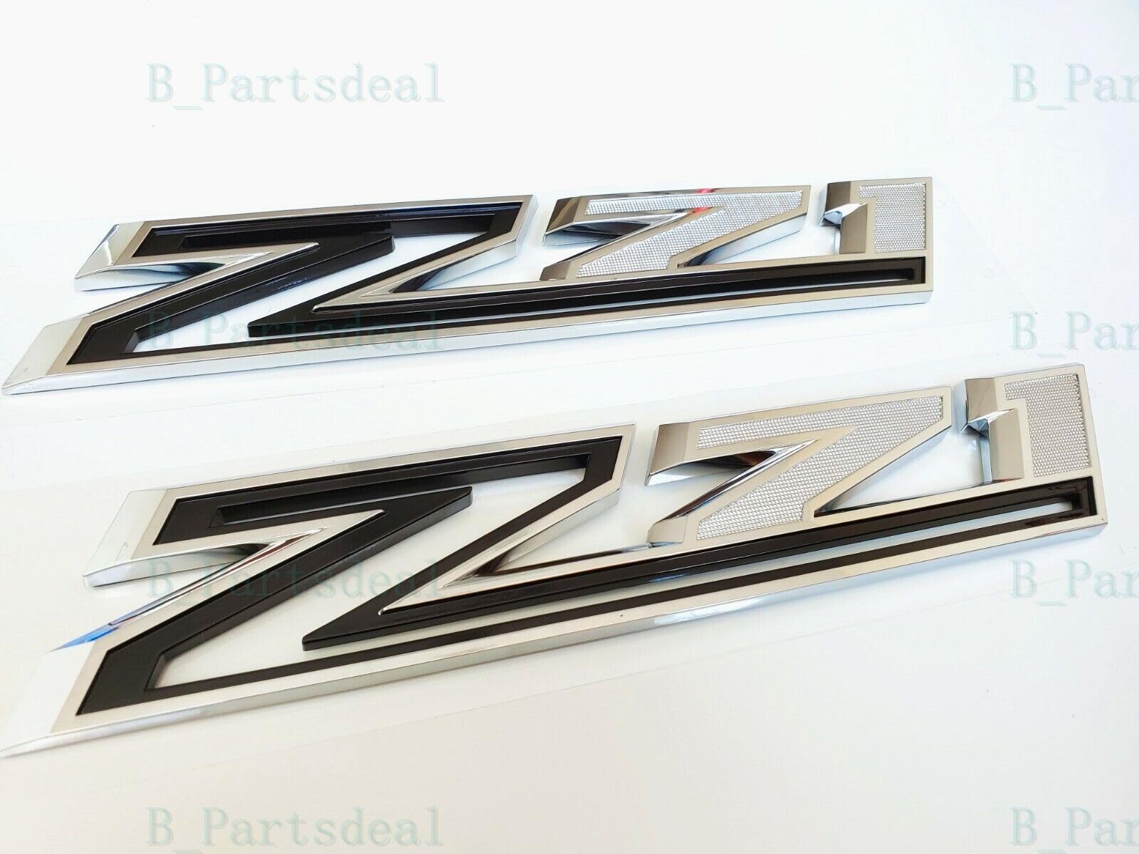 Amazon.com: 2PCS ⁠Chrome and Black 2019-2023 Silverado Z71 Emblem Badge ...