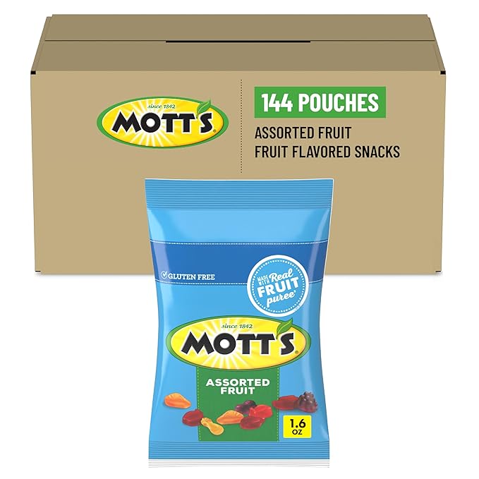 Amazon.com: Mott's Assorted Fruit Snacks, 1.6 Oz, 144 Count