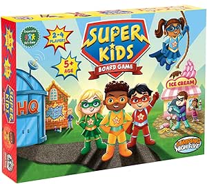 Amazon.com: Super Kids Board Game for Kids Ages 5+ – Team Up to Catch a ...
