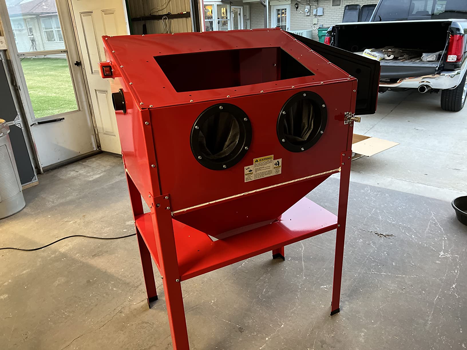 $36/mo - Finance 60 Gallon Air Sandblasting Cabinet ，60-125PSI Sand ...