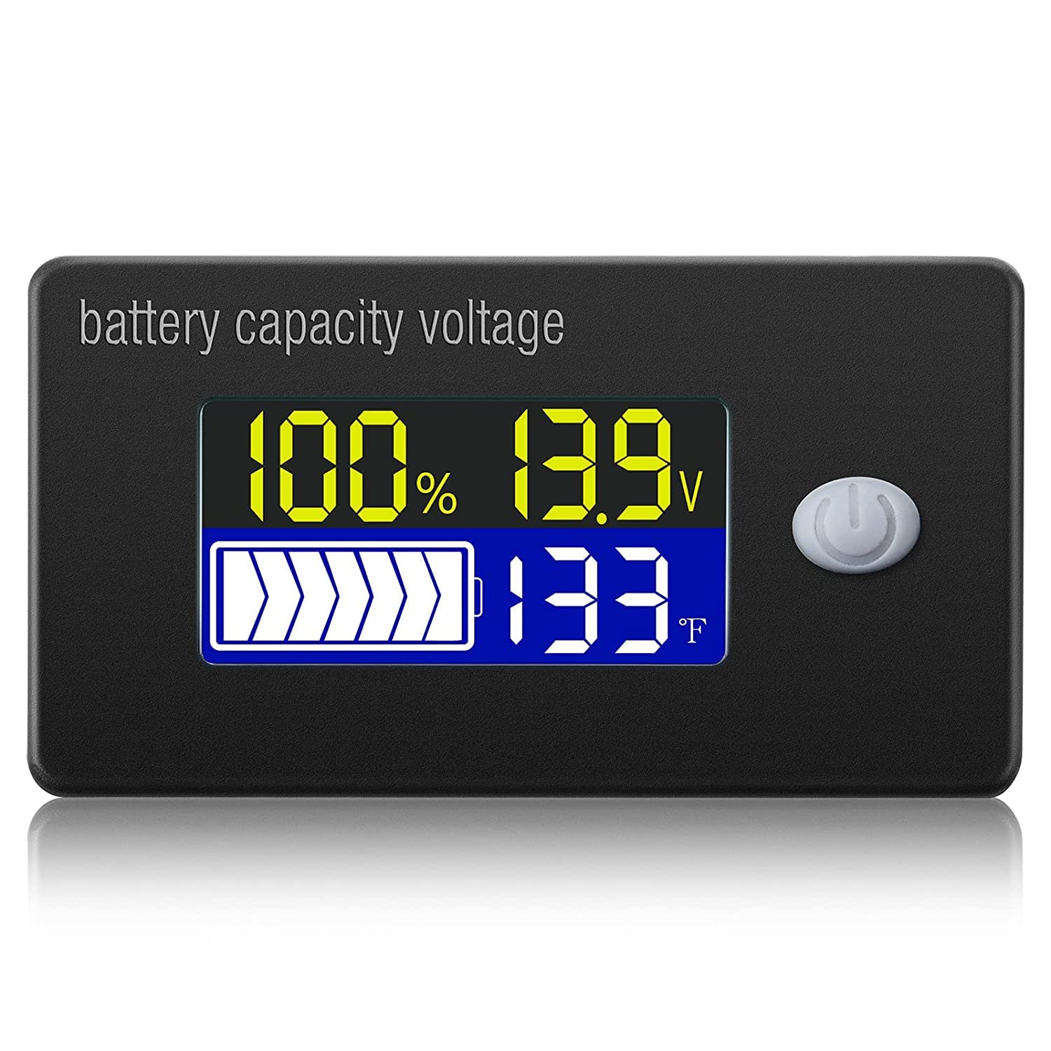 amiciSense DC 10-100V Battery Capacity Indicator, Battery Charge and ...