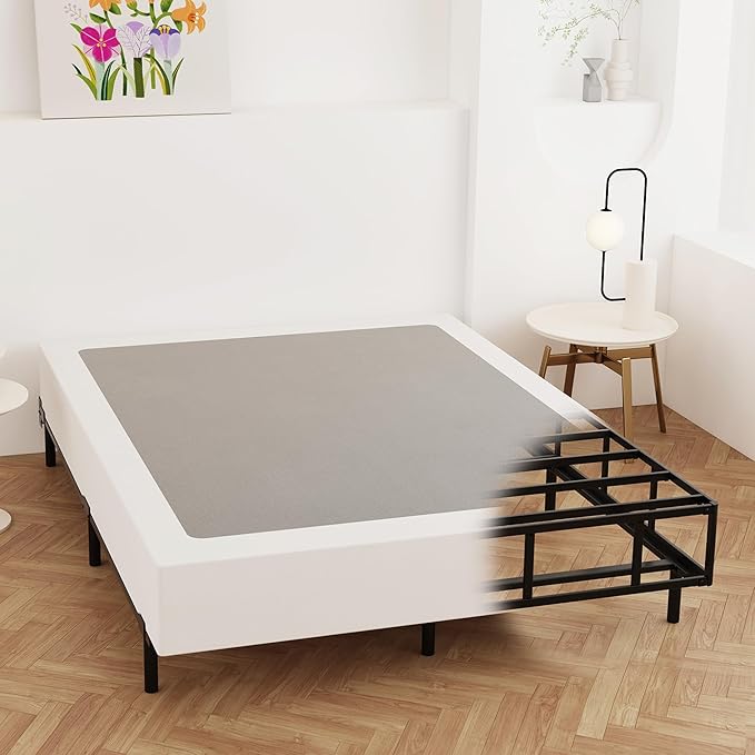 Maenizi 9 Inch Box Spring for Queen Bed, Heavy Duty Metal Box Spring ...