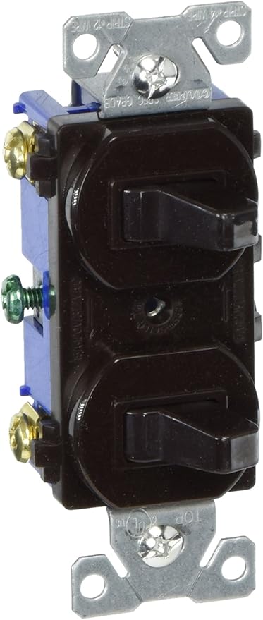 Cooper Wiring Devices 275B-BOX 3-way Combination Toggle Switch - Wall ...