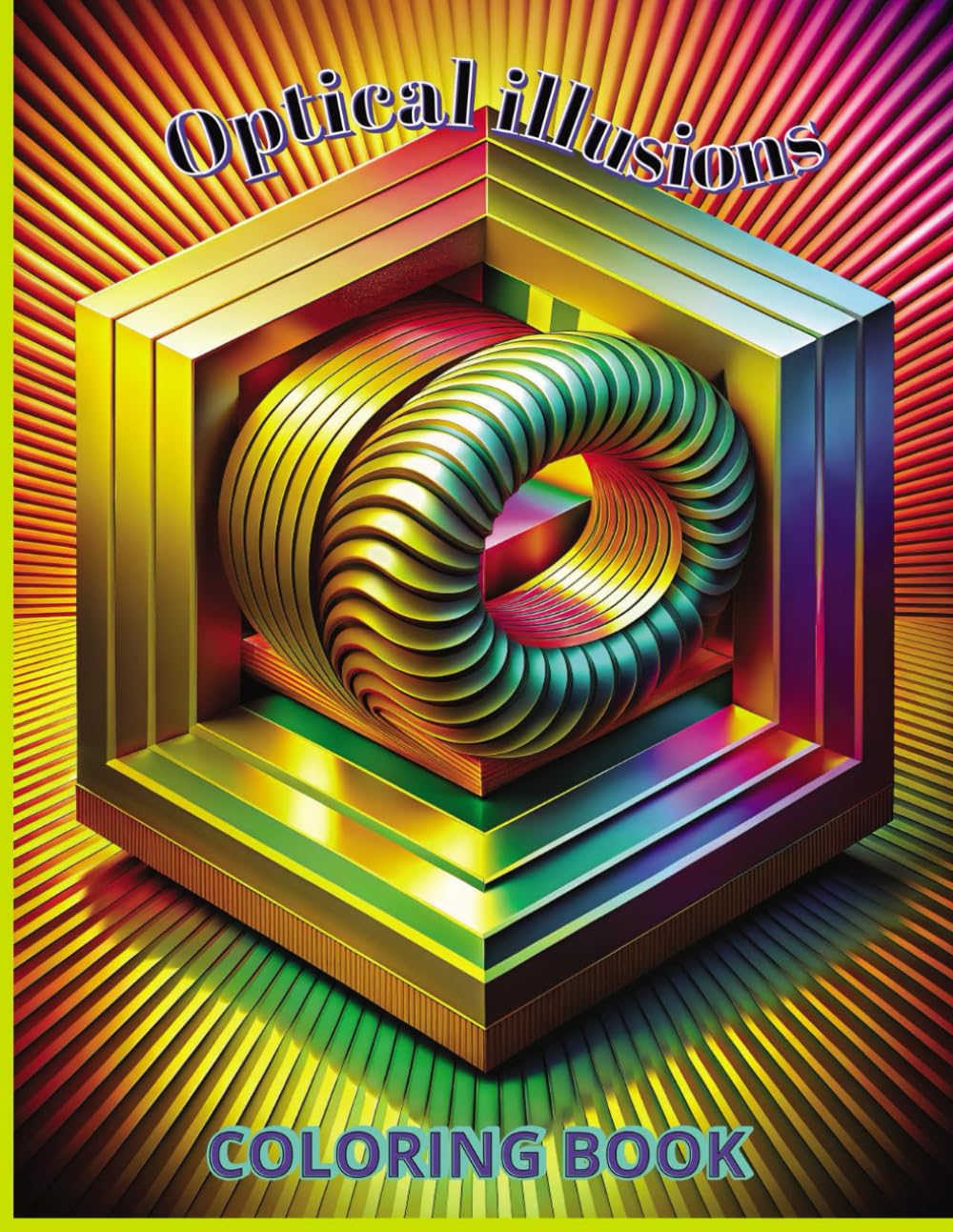 Amazon.com: Optical illusions coloring book: 50 amazing 3D patterns art ...
