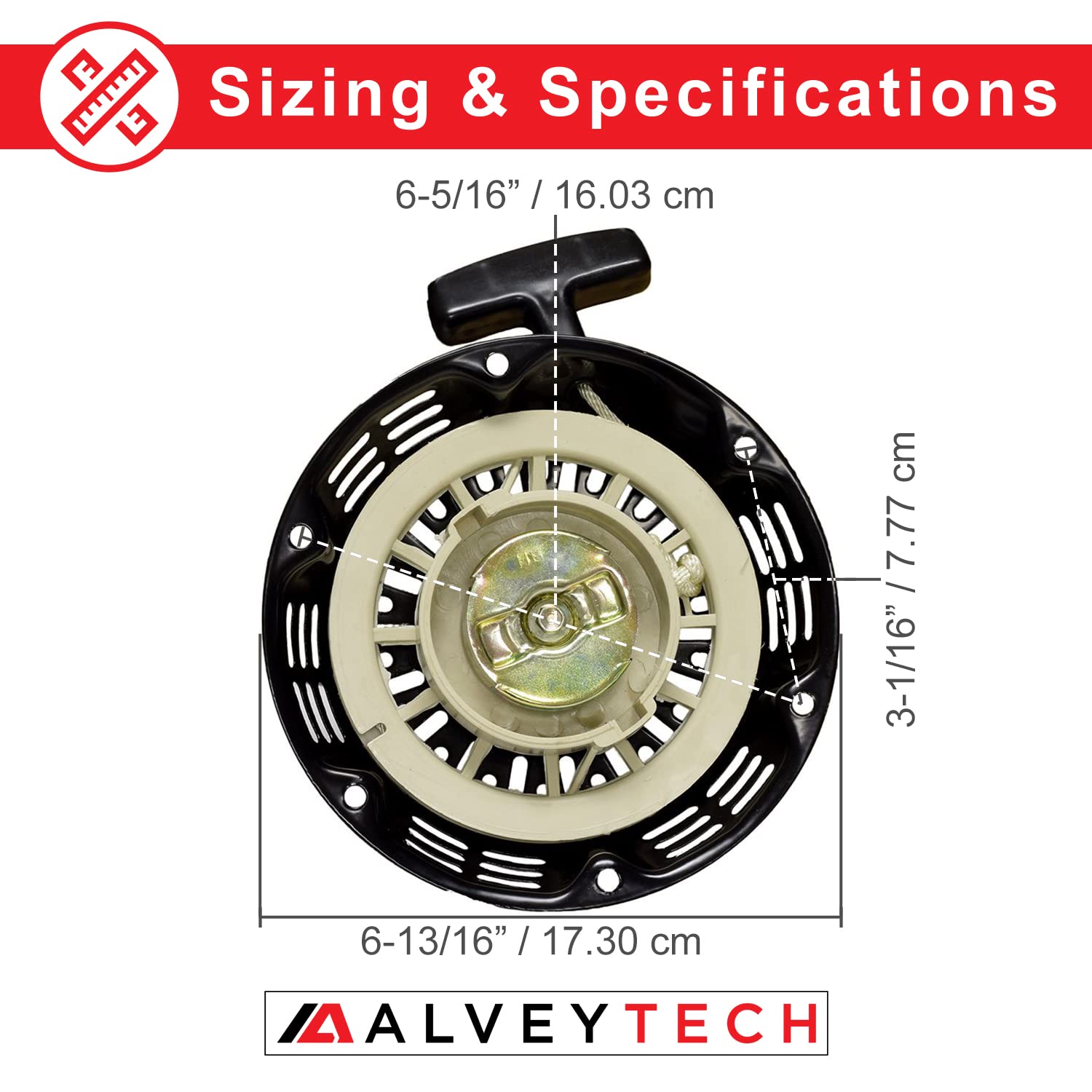 Snapklik.com : AlveyTech Black Recoil Pull Starter - For The Predator ...