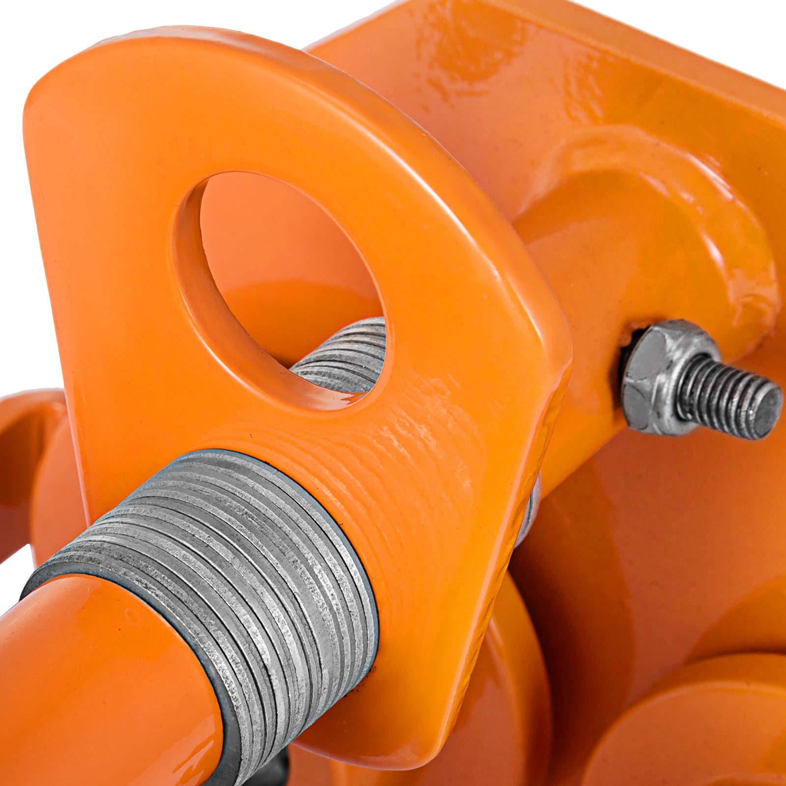 Buy OrangeA 2 Ton Heavy Duty Manual Capacity Plain 4000LBS Push Track ...