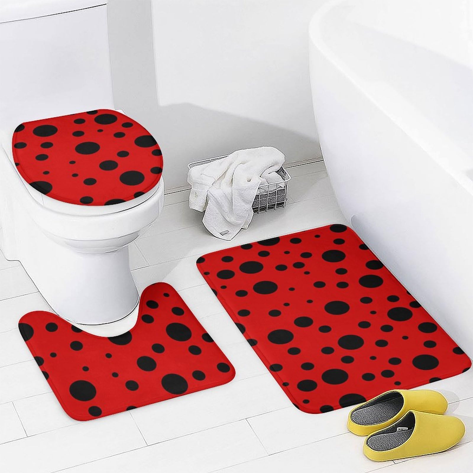 Ladybug Bathroom Set Cartoon Cute Ladybug Toothbrush Holder With