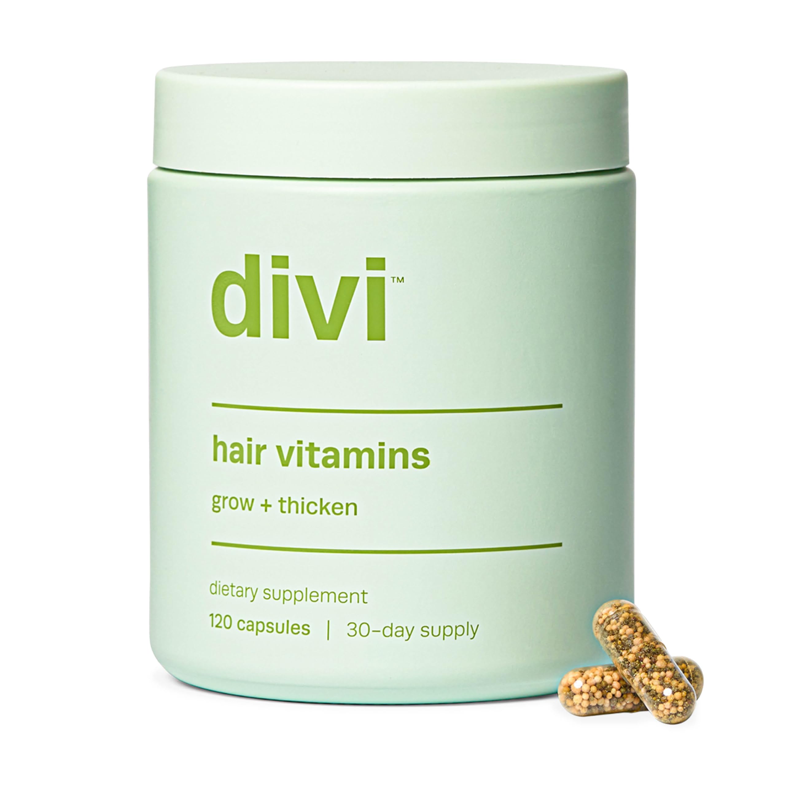 Amazon.com: divi Hair Vitamins for Women and Men - Made with Clean and ...