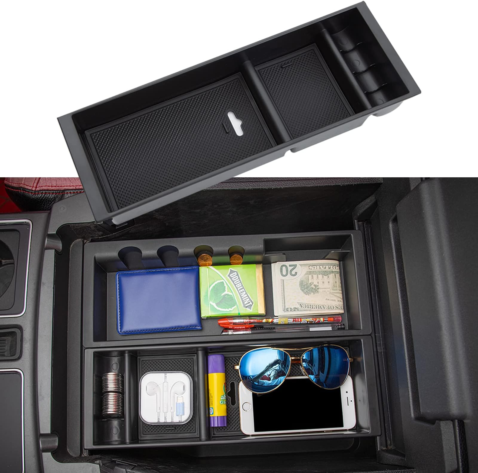 Amazon.com: Neepiar Center Console Organizer Tray Compatible with 2024 ...