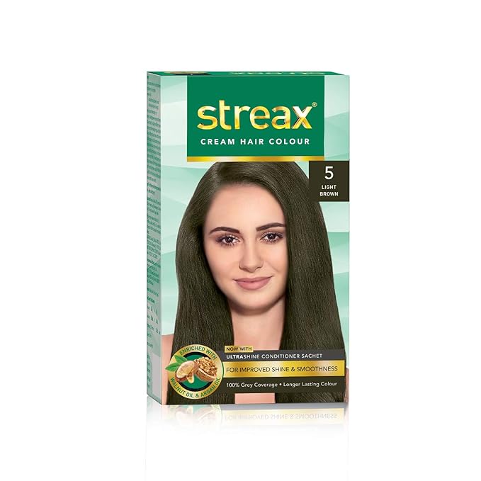 Streax Hair Color, 120ml - 5 Light Brown (Pack of 1) : Amazon.in: Beauty
