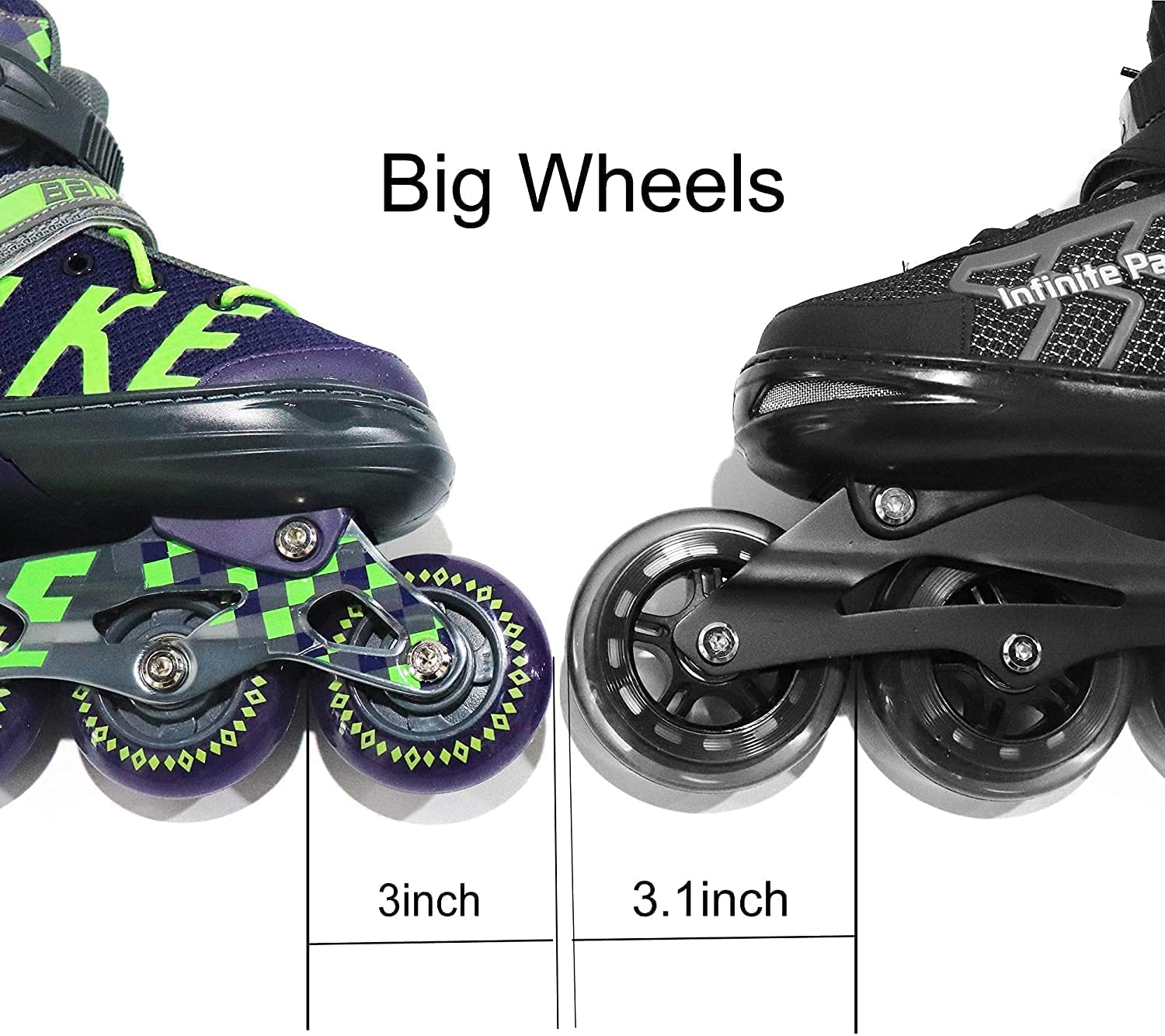 MammyGol Adjustable Inline Skates for Adults and Teen, Safe and Durable ...