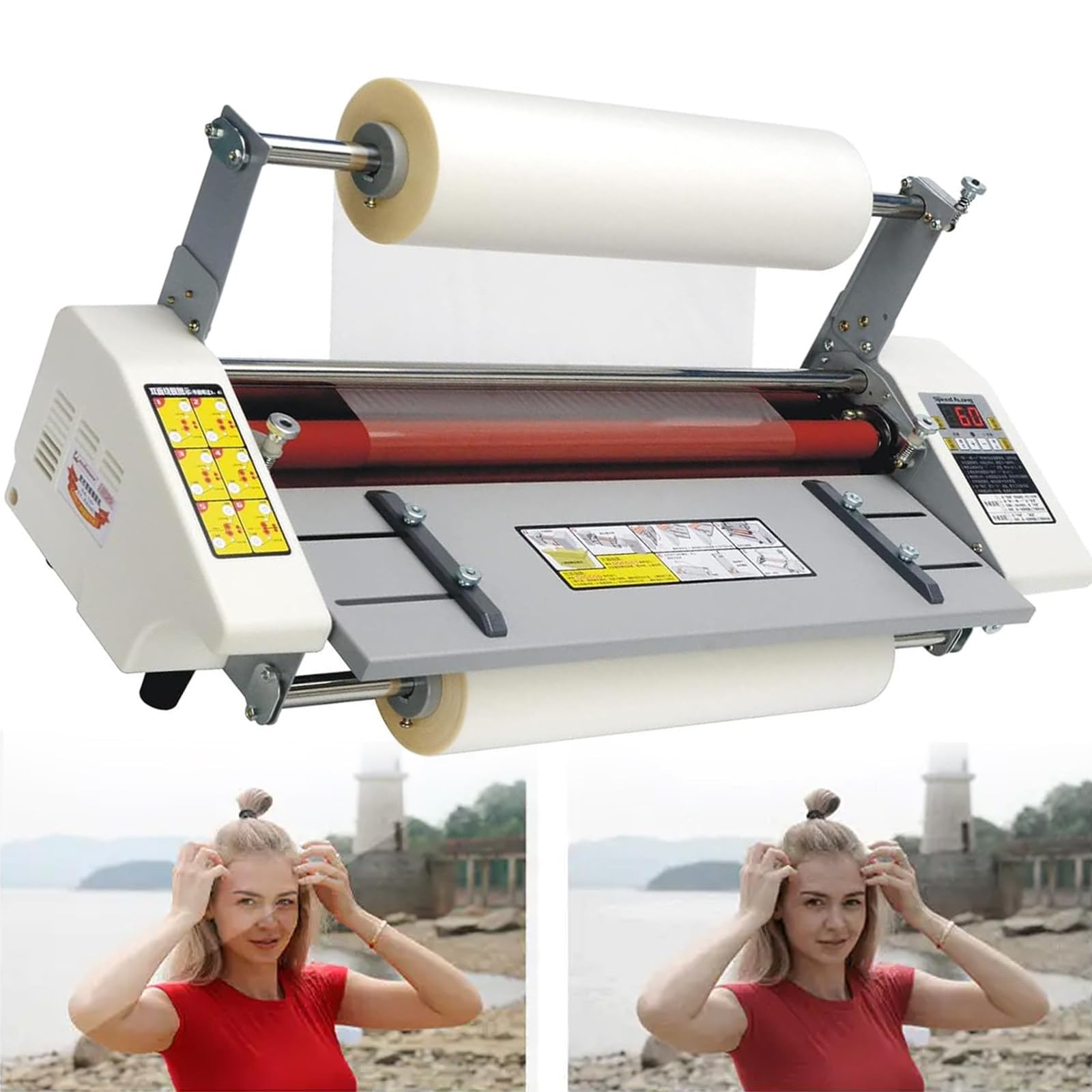 Qfun Laminator Economic Speed Semi Auto Cardboard Laminator Machine ...