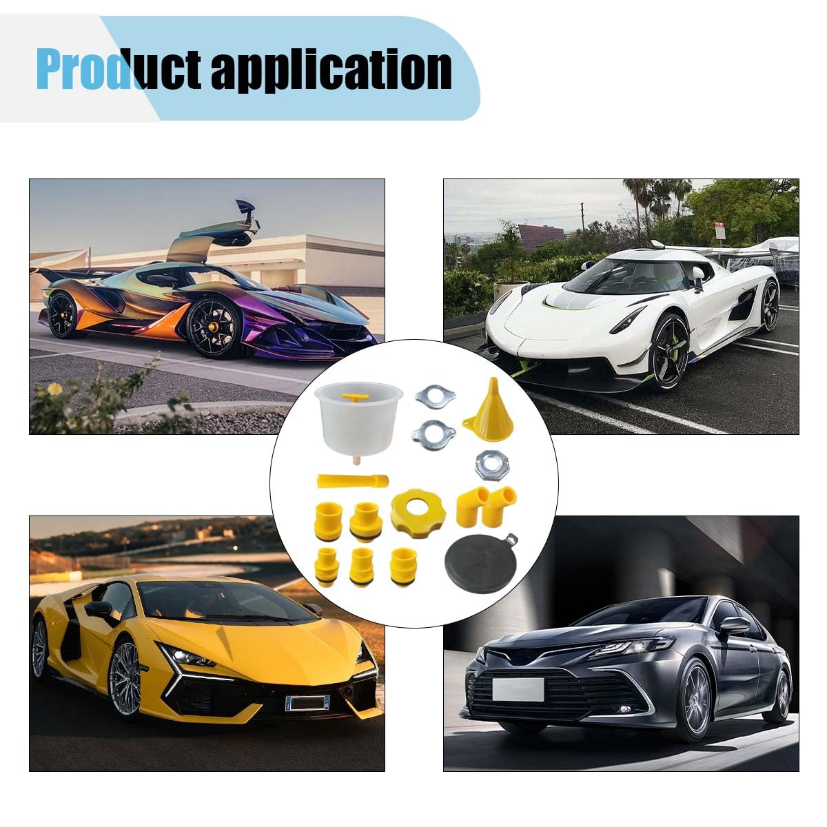 Snapklik.com : Spill Proof Coolant Funnel Kit, No Spill Radiator ...