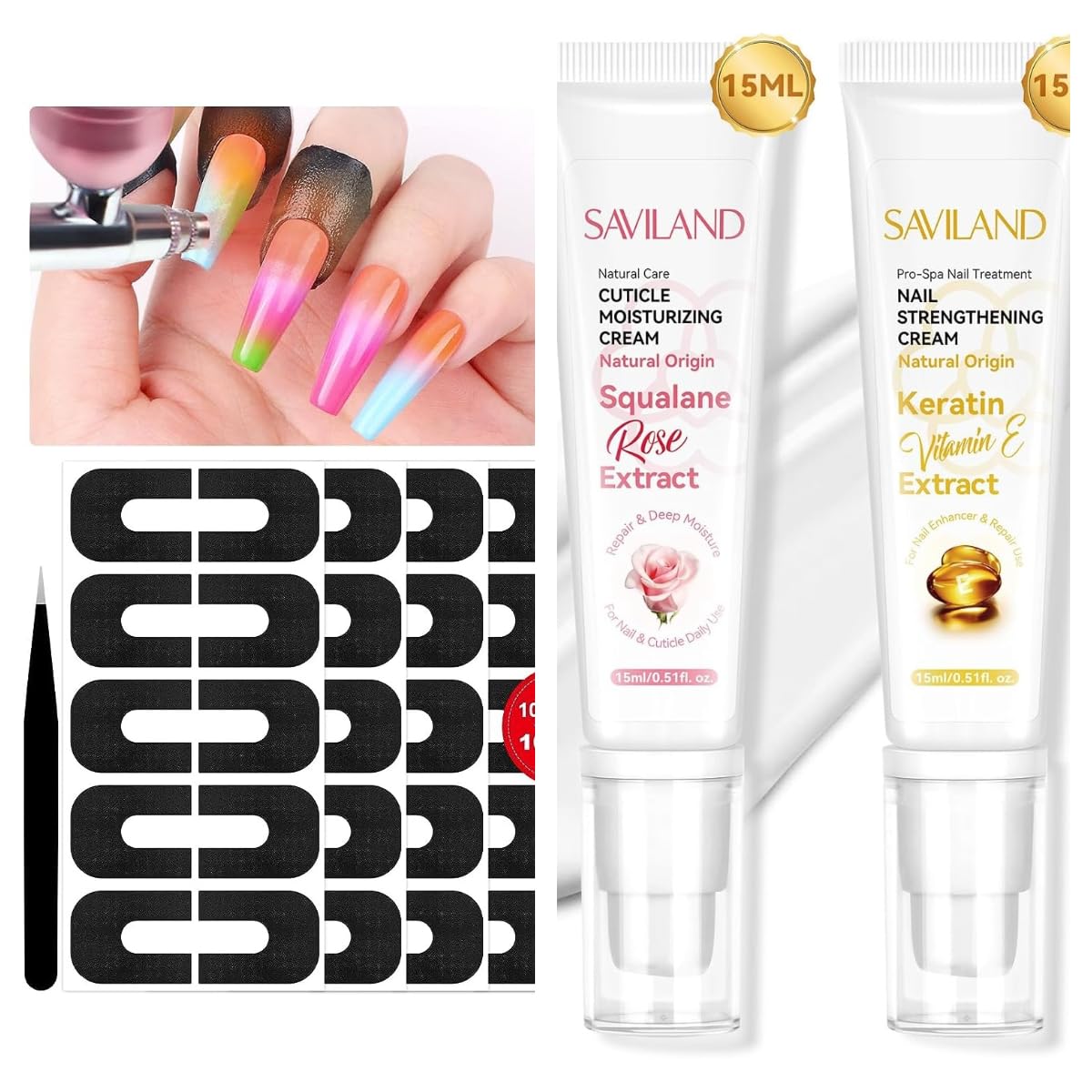 Amazon.com: SAVILAND 100pcs Nail Polish Protector for Fingers and Nail ...