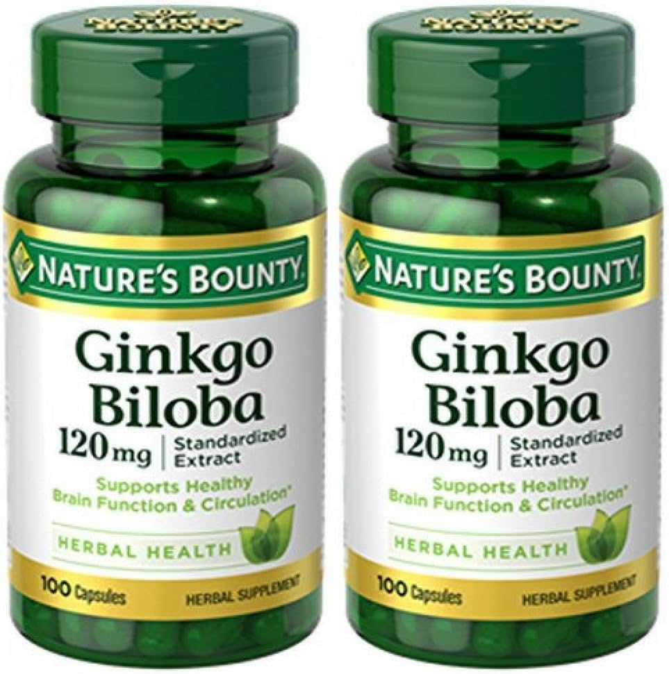 Amazon.com: Nature's Bounty Ginkgo Biloba Standardized Extract 120 mg ...