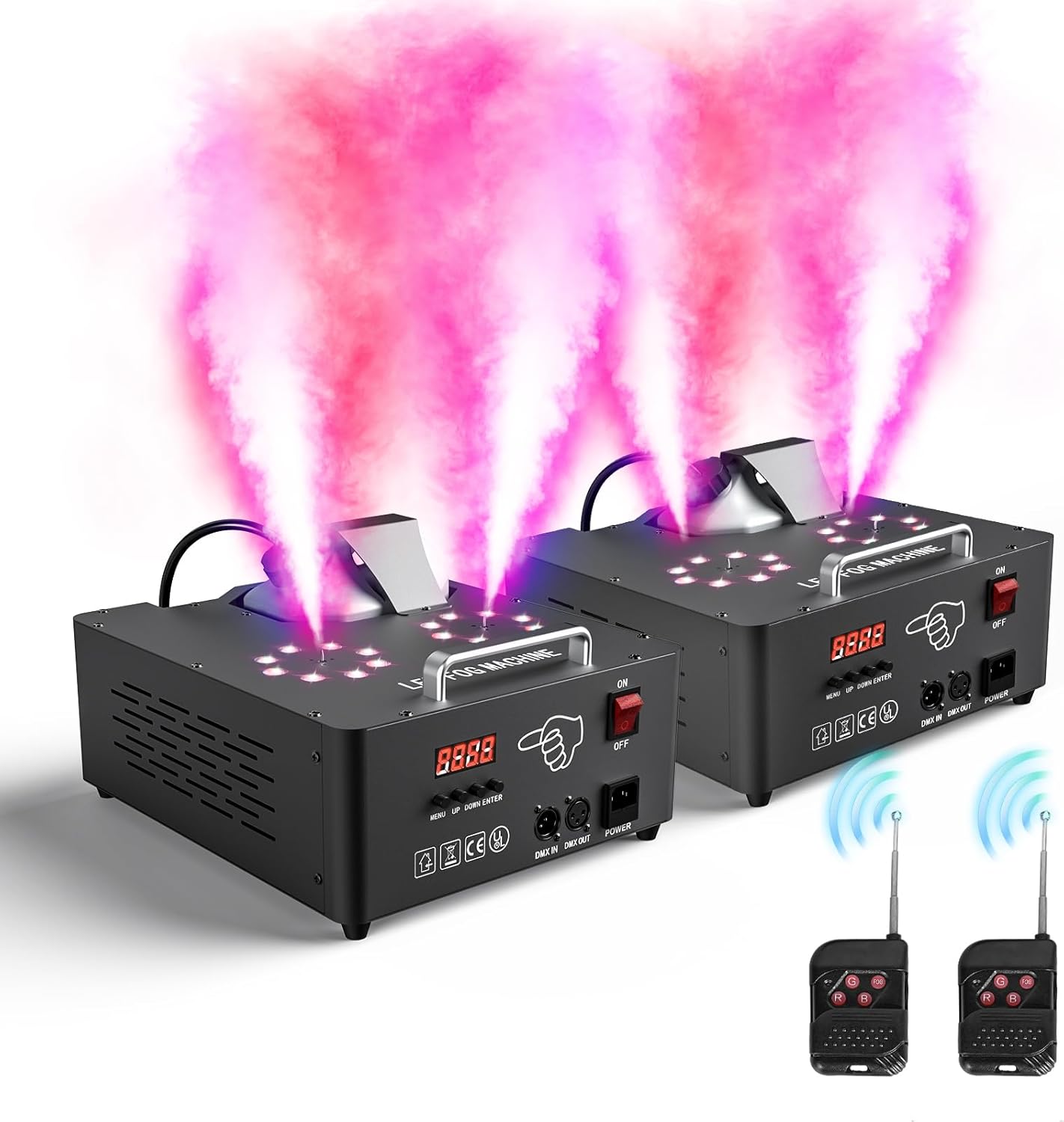 Amazon.com: Fog Machine with Lights 2000W, 30000CFM Vertical Smoke ...