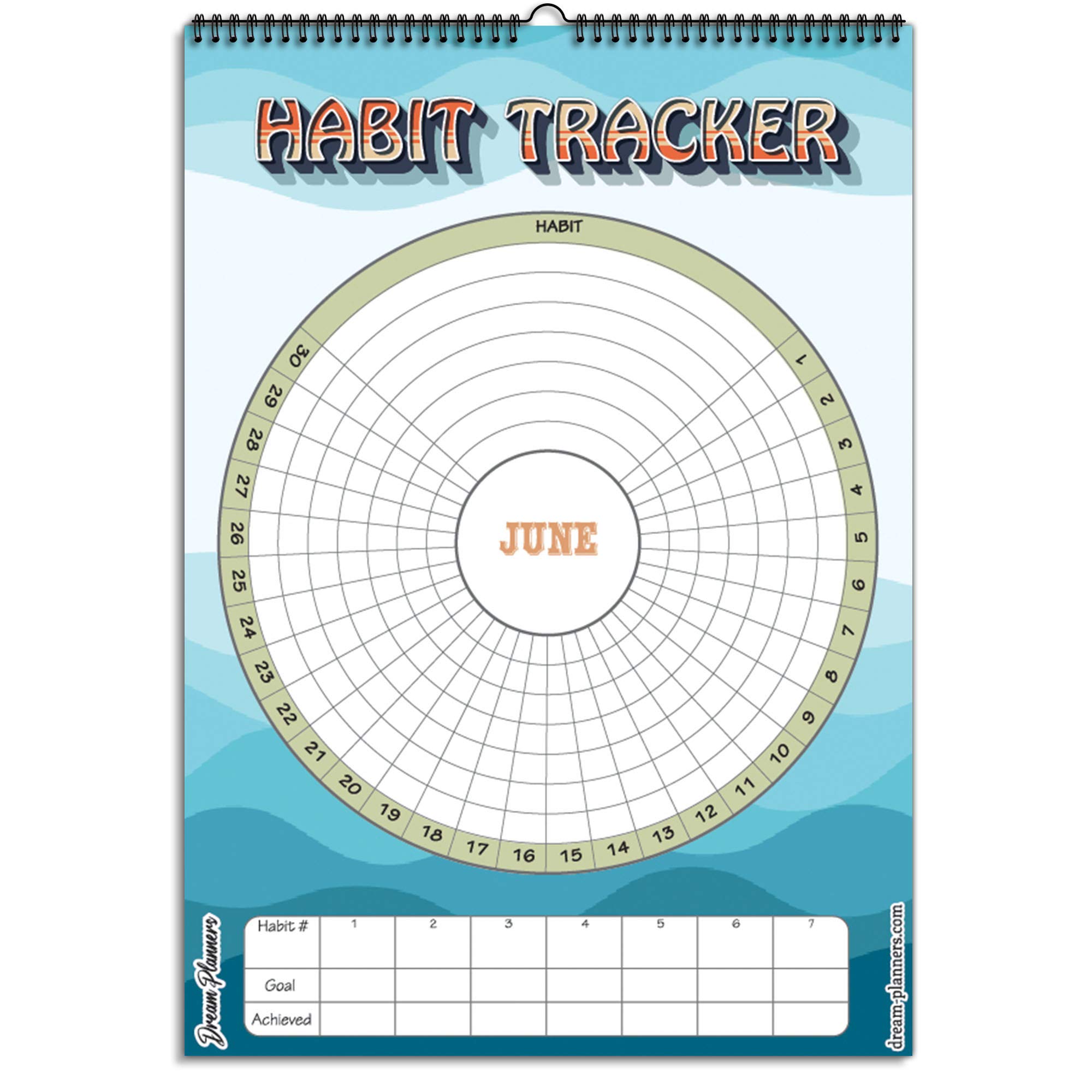 Buy Habit Tracker Calendar by popular British stationery | 12 month ...
