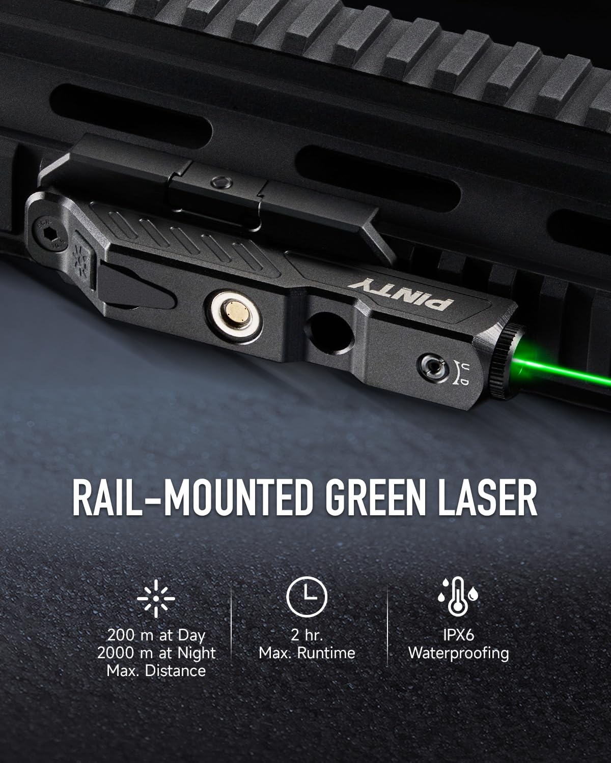 Snapklik.com : PINTY Rifle Green Laser