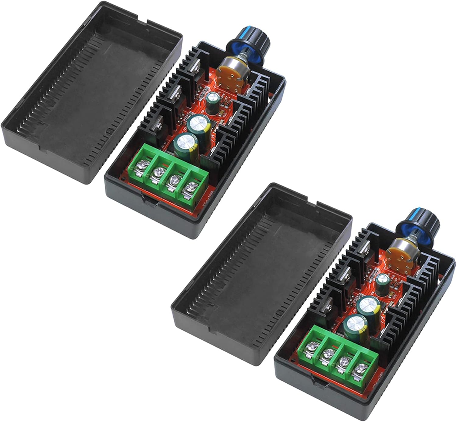 Amazon.co.jp: lucka 2X 12V 24V 48V 2000W 40A DCモータ速度制御PWM HHO RCコントローラ ...