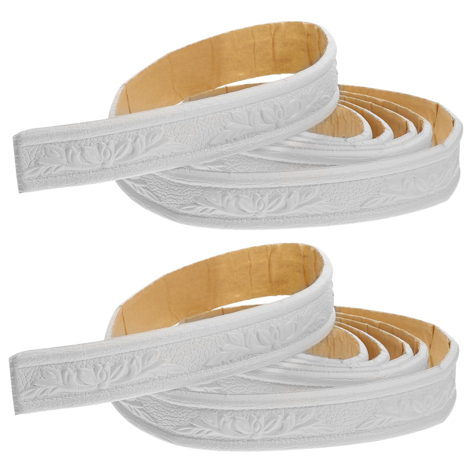 DOITOOL 2 Roll Baseboard Backsplash Tile Edge Ceiling Molding Trim Peel ...