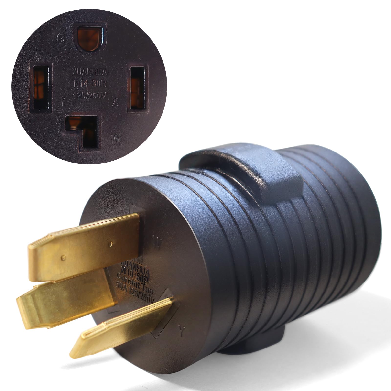 NEMA 10-50P to 14-30R Welder Welding Dryer Power Cord Adapter Compact ...