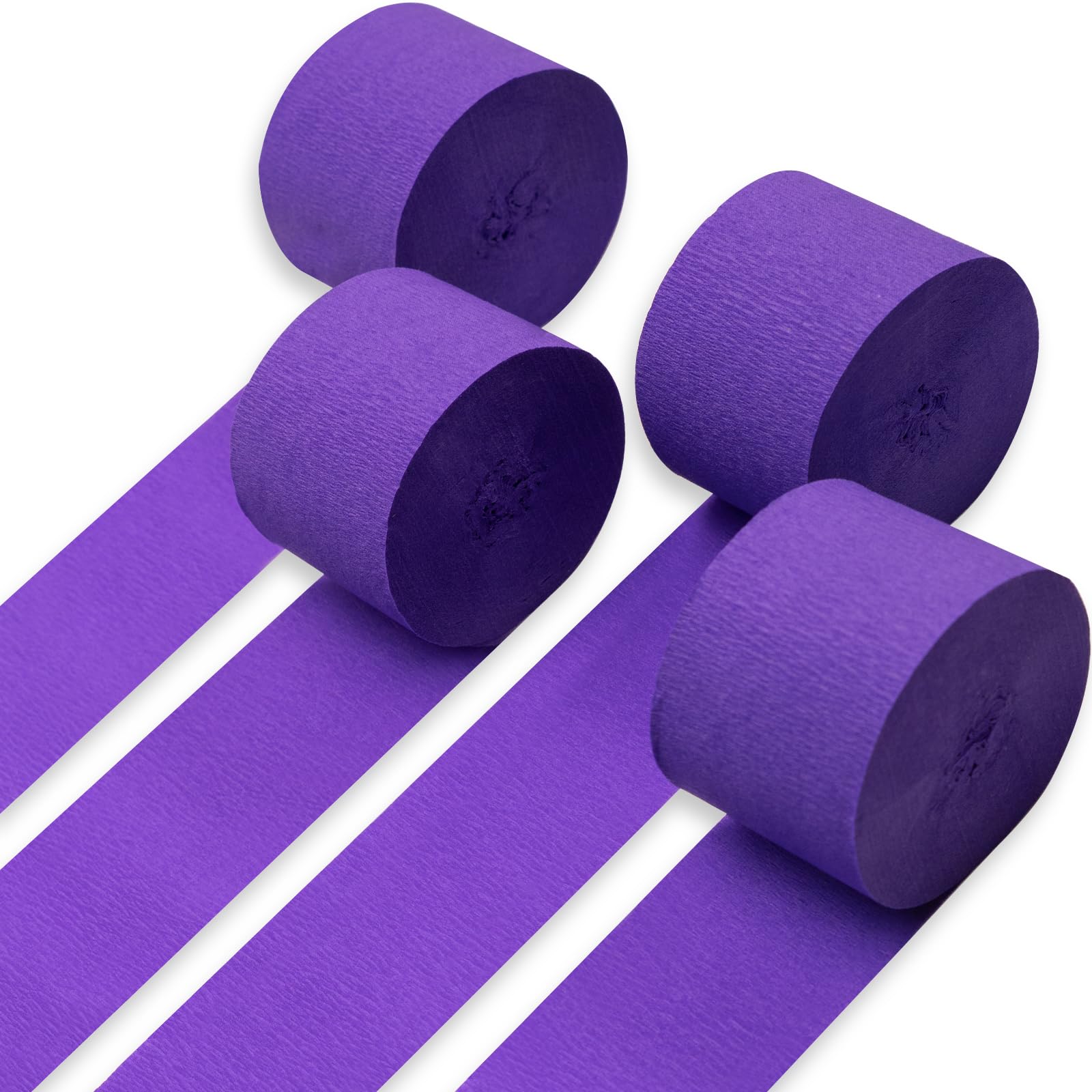 Amazon.com: PartyWoo Crepe Paper Streamers 4 Rolls 328ft, Pack of Dark ...
