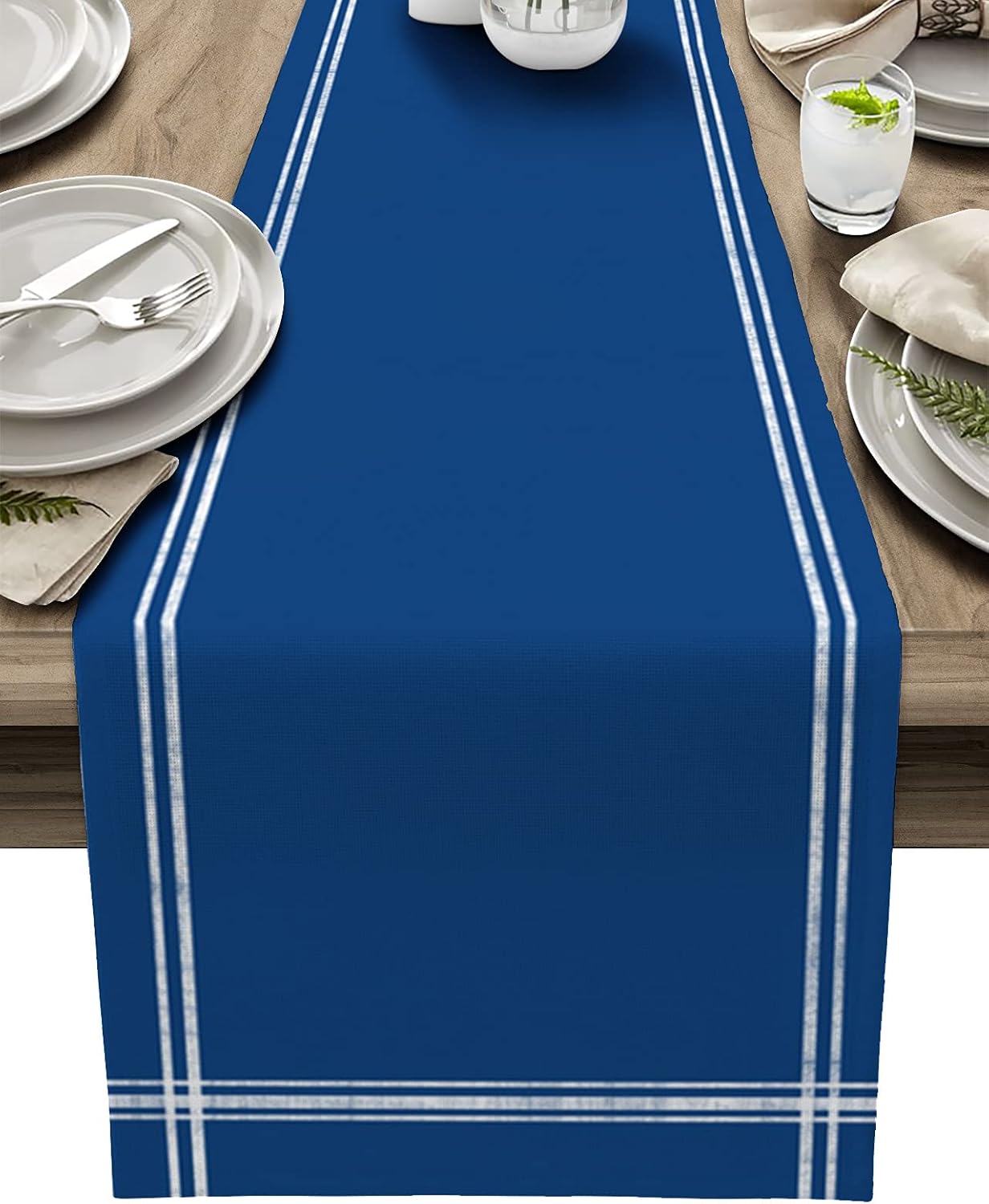 Amazon Dining Table Runner 60 Inches Long Modern Navy Blue amazon-dining-table-runner-60-inches-long-modern-navy-blue