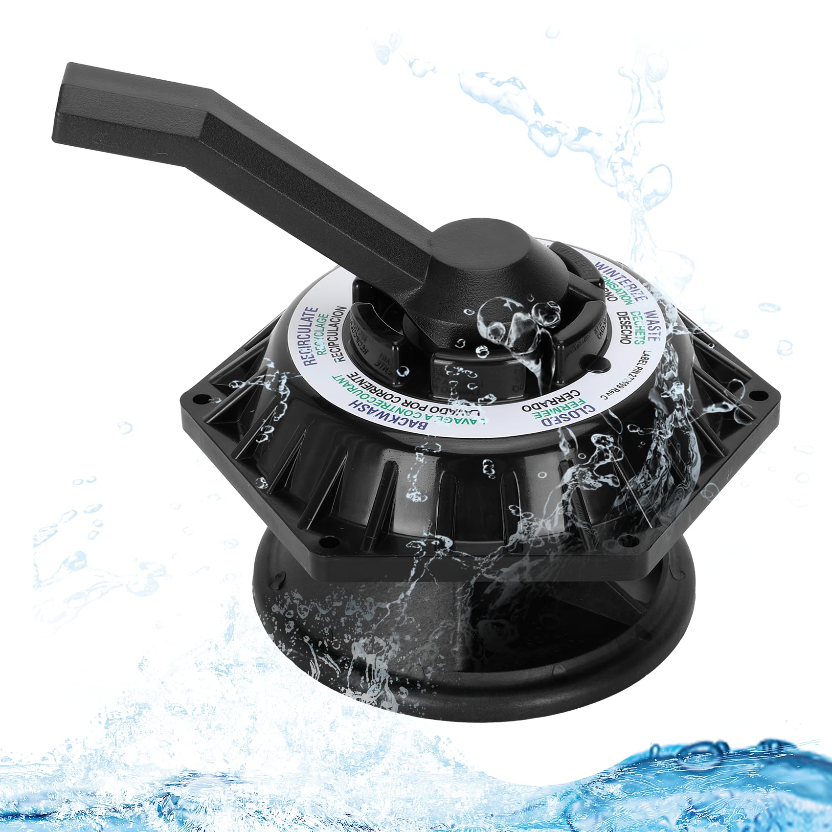 272531 Hi-Flow Top Valve Assembly Compatible with 6-Way 1-1/2 Inch Sand ...