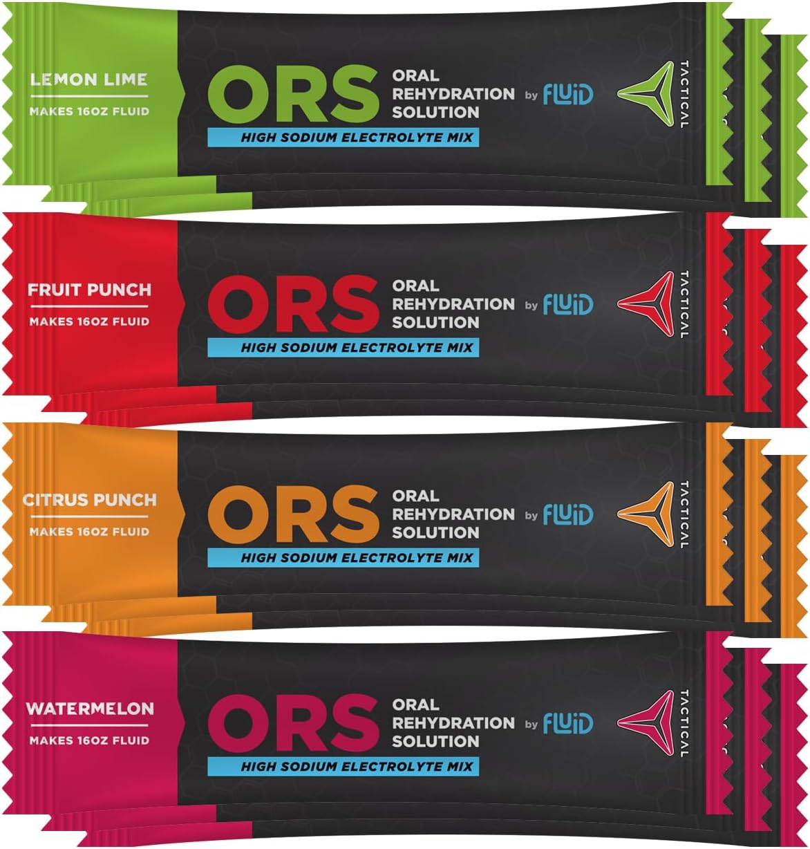 Amazon.com: Fluid Tactical - ORS (Oral Rehydration Solution), Recover ...