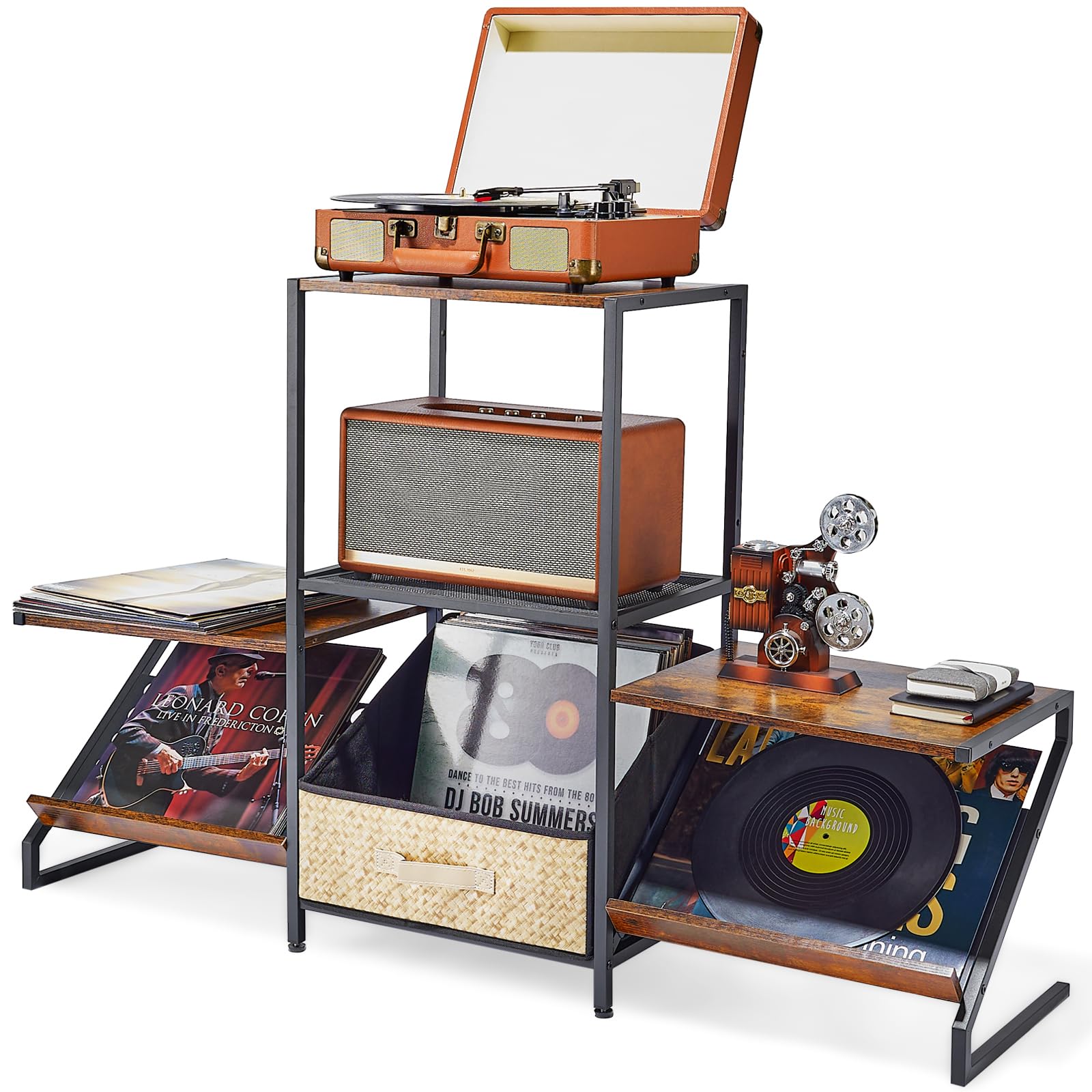 SIMPLE ESPACIO Mueble para vinilos,Porta vinilos,Mueble Tocadiscos ...
